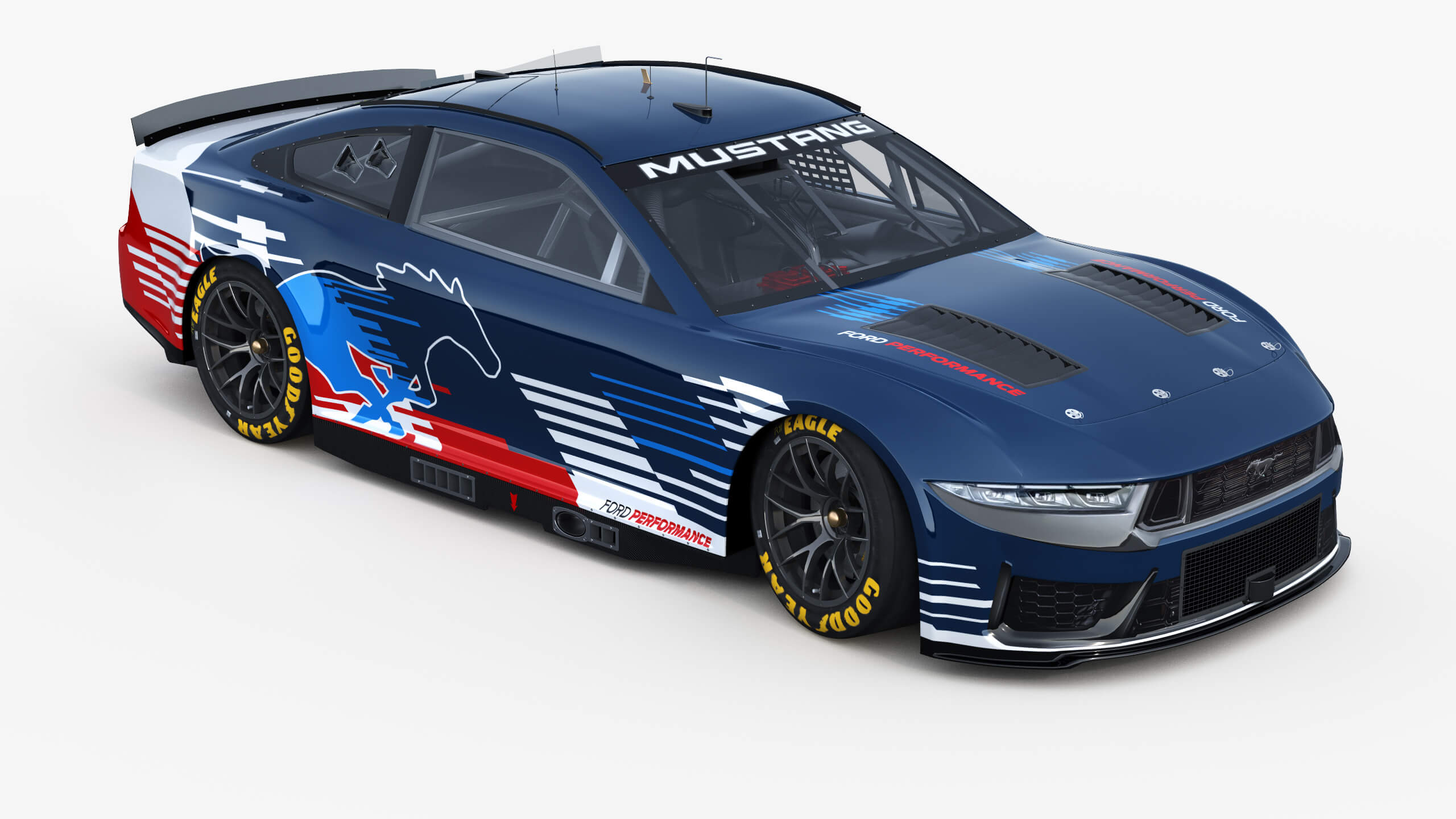 Ford Mustang Nascar 2024 Template - 3D Model by DSGStudio