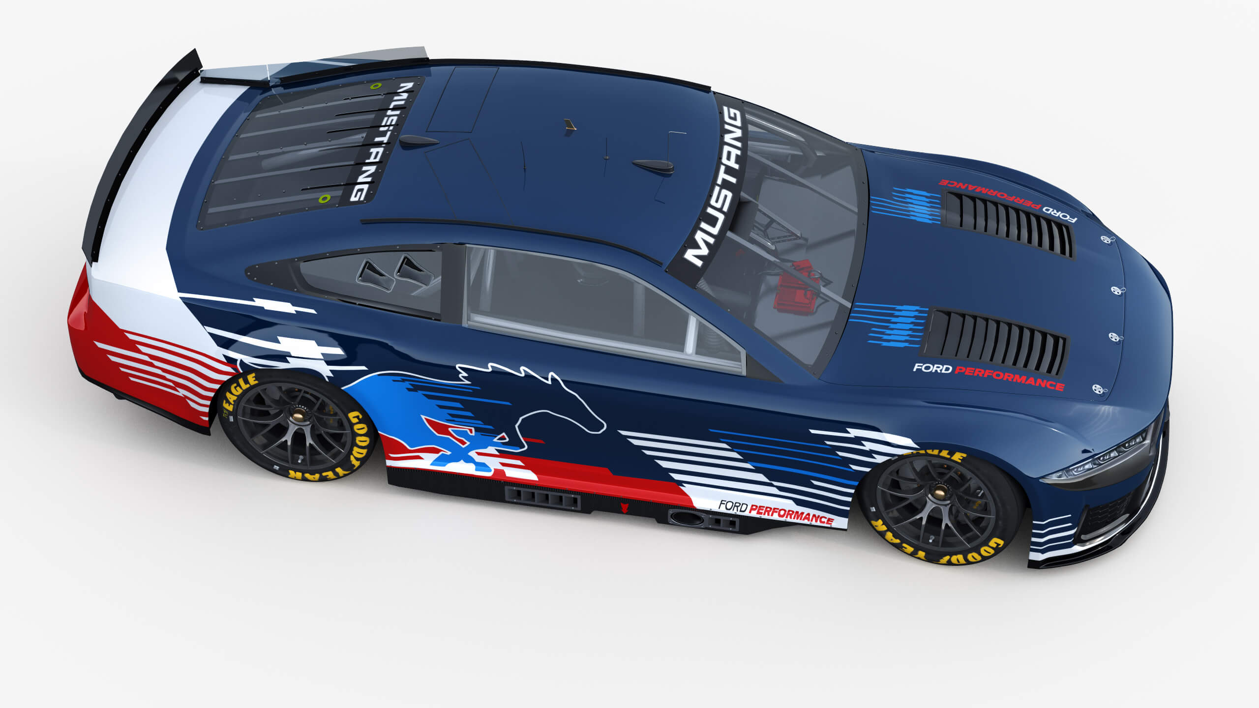 Ford Mustang Nascar 2024 Template - 3D Model by DSGStudio