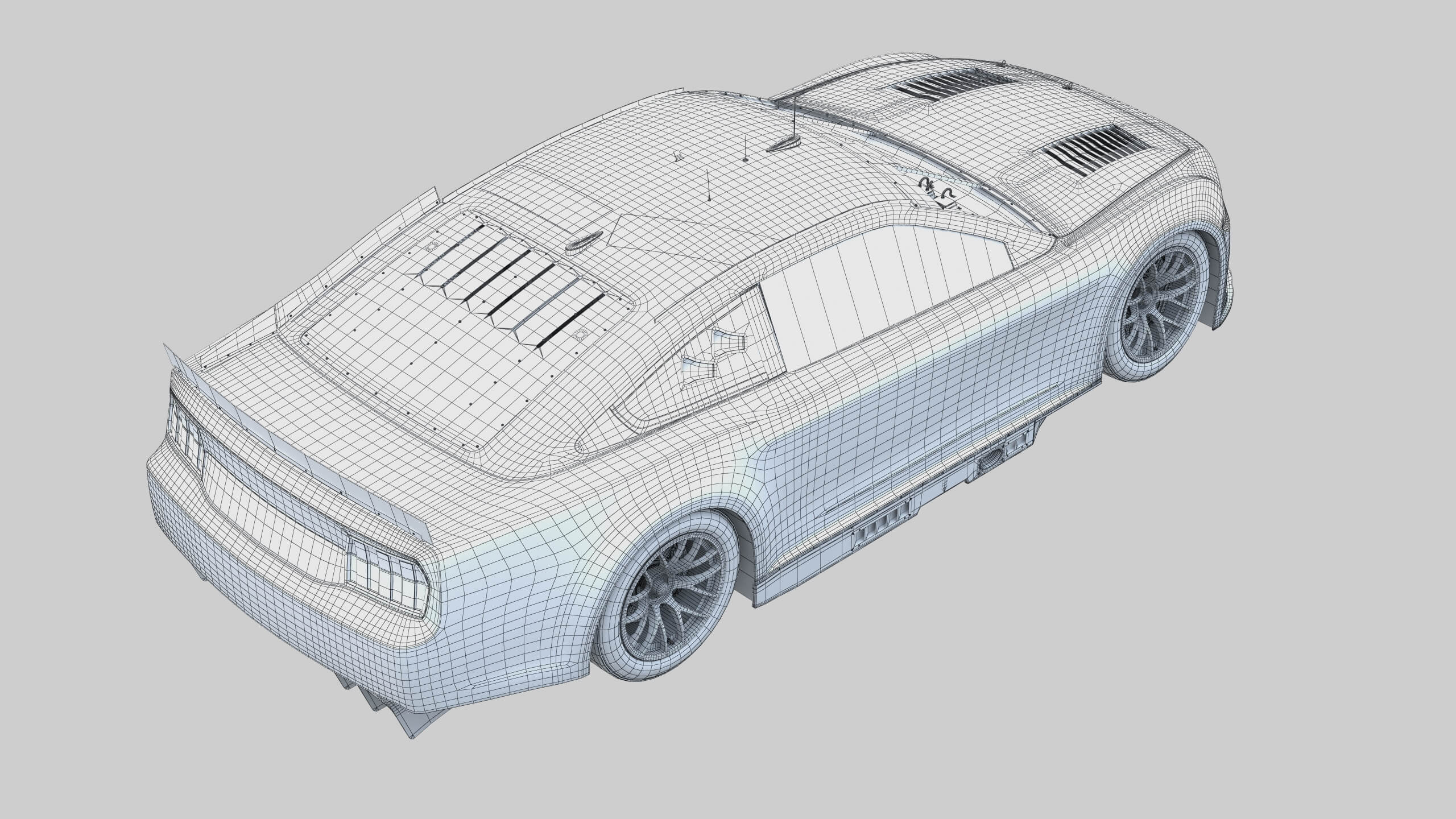 Ford Mustang Nascar 2024 Template - 3D Model by DSGStudio