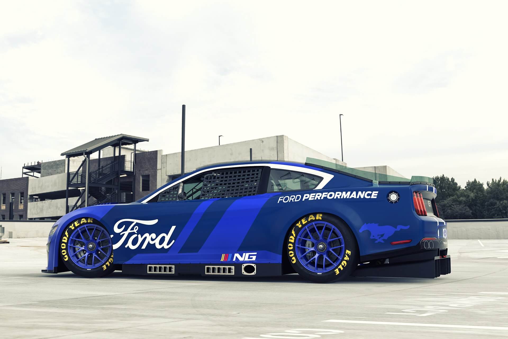 Ford Mustang Nascar 2022 3D Render, Digital Art by DSGStudio