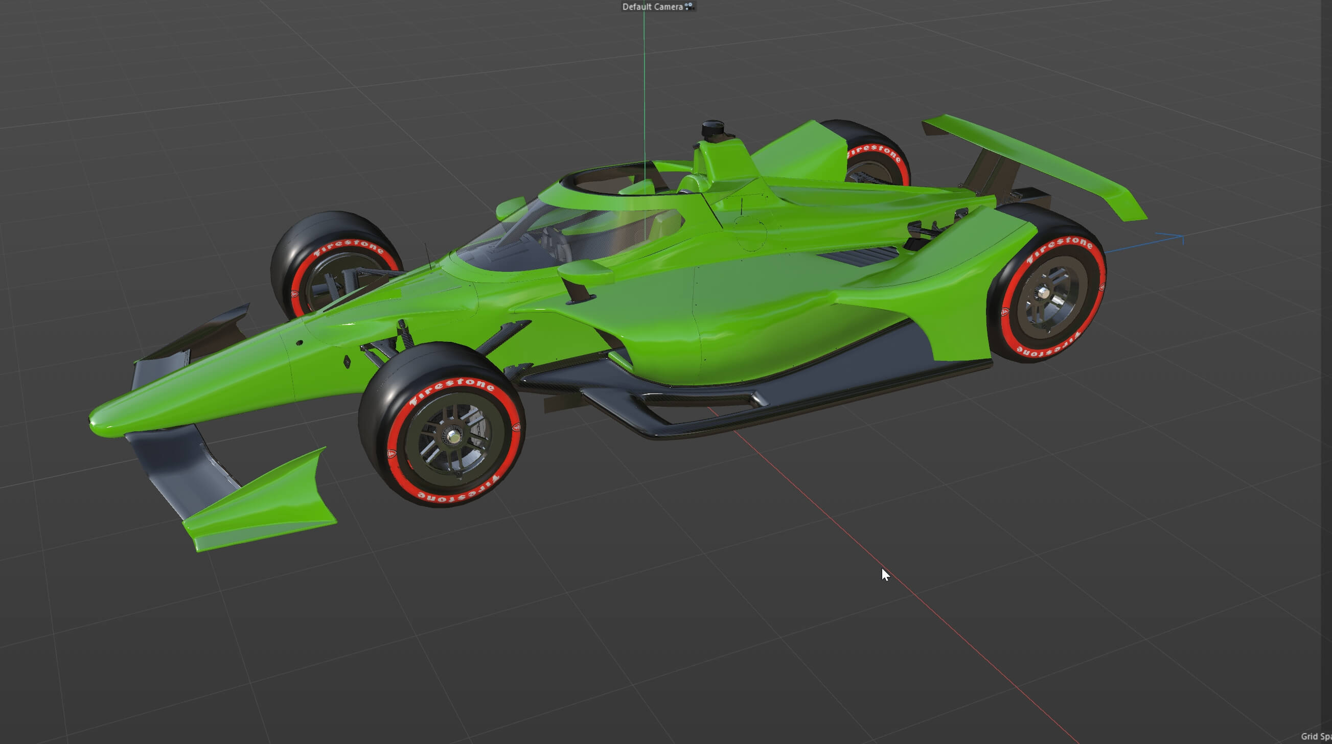IndyCar Oval Version Template to Livery 2025 - 3D Model by DSGStudio