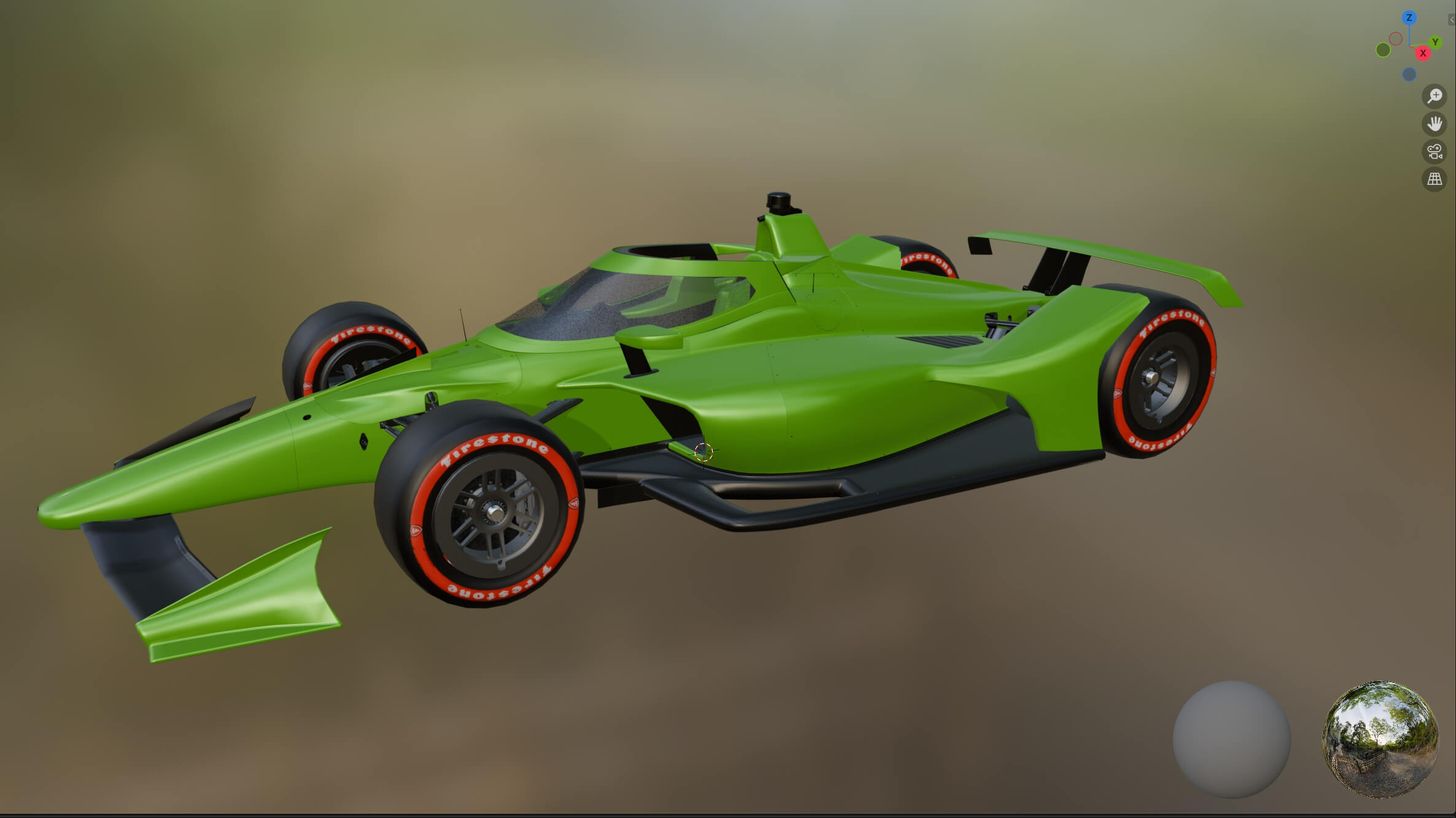 IndyCar Oval Version Template to Livery 2025 - 3D Model by DSGStudio