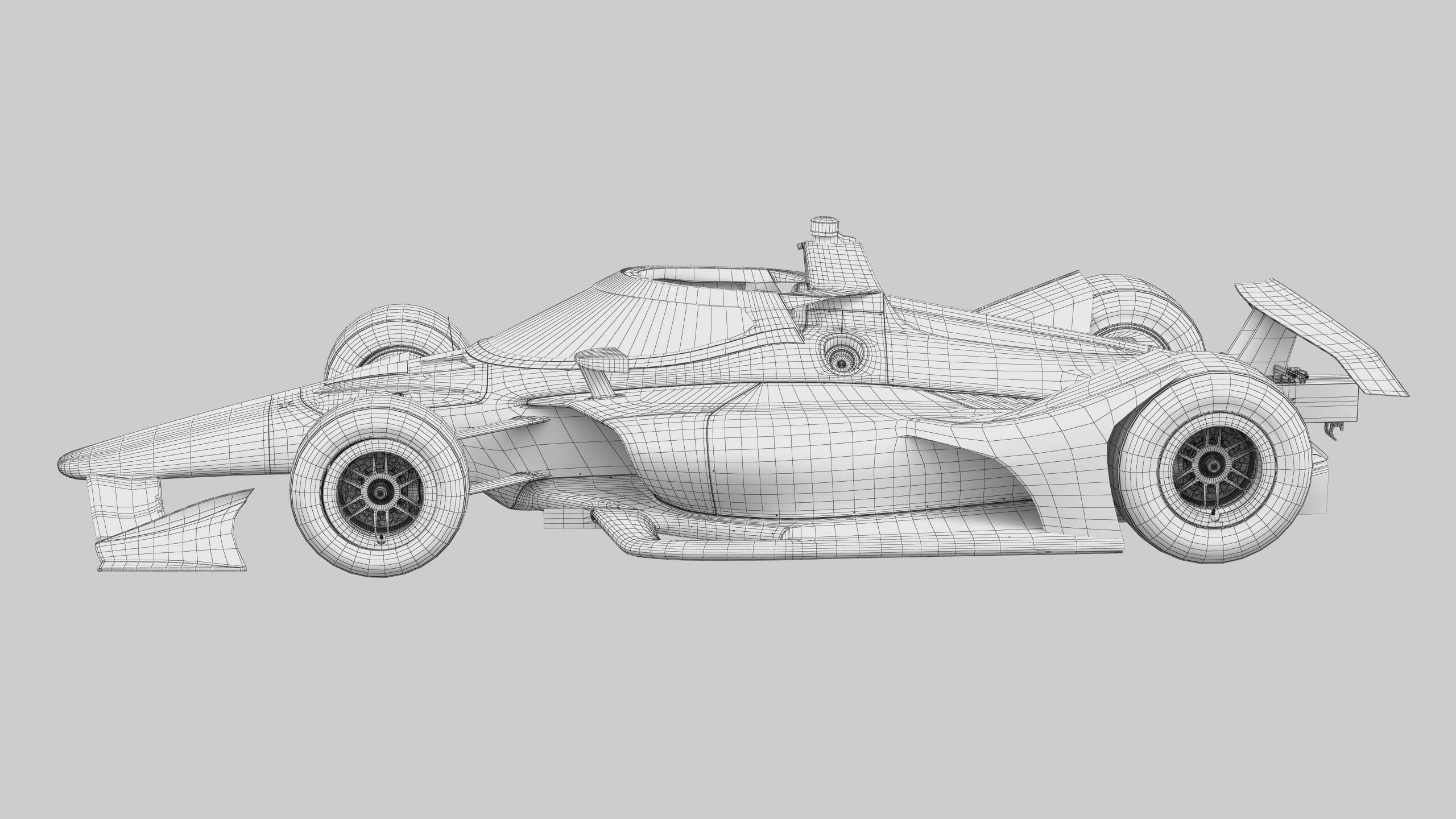 IndyCar Oval Version Template to Livery 2025 - 3D Model by DSGStudio