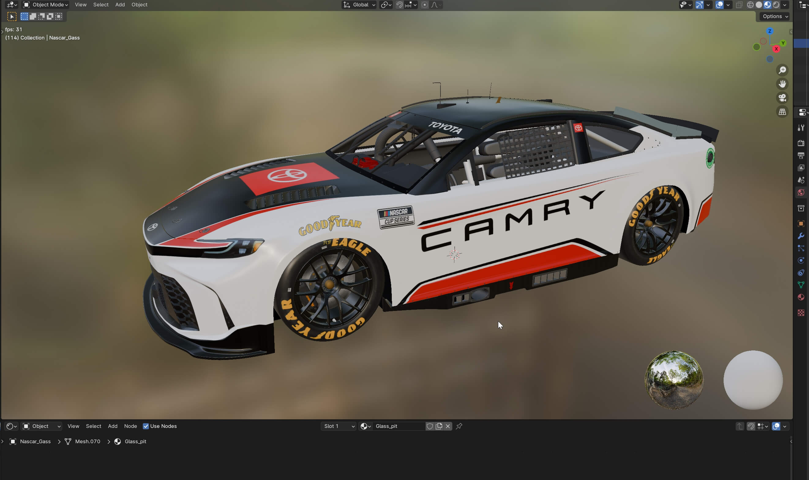 Nascar Toyota Camry 2024 Template - 3D Model by DSGStudio