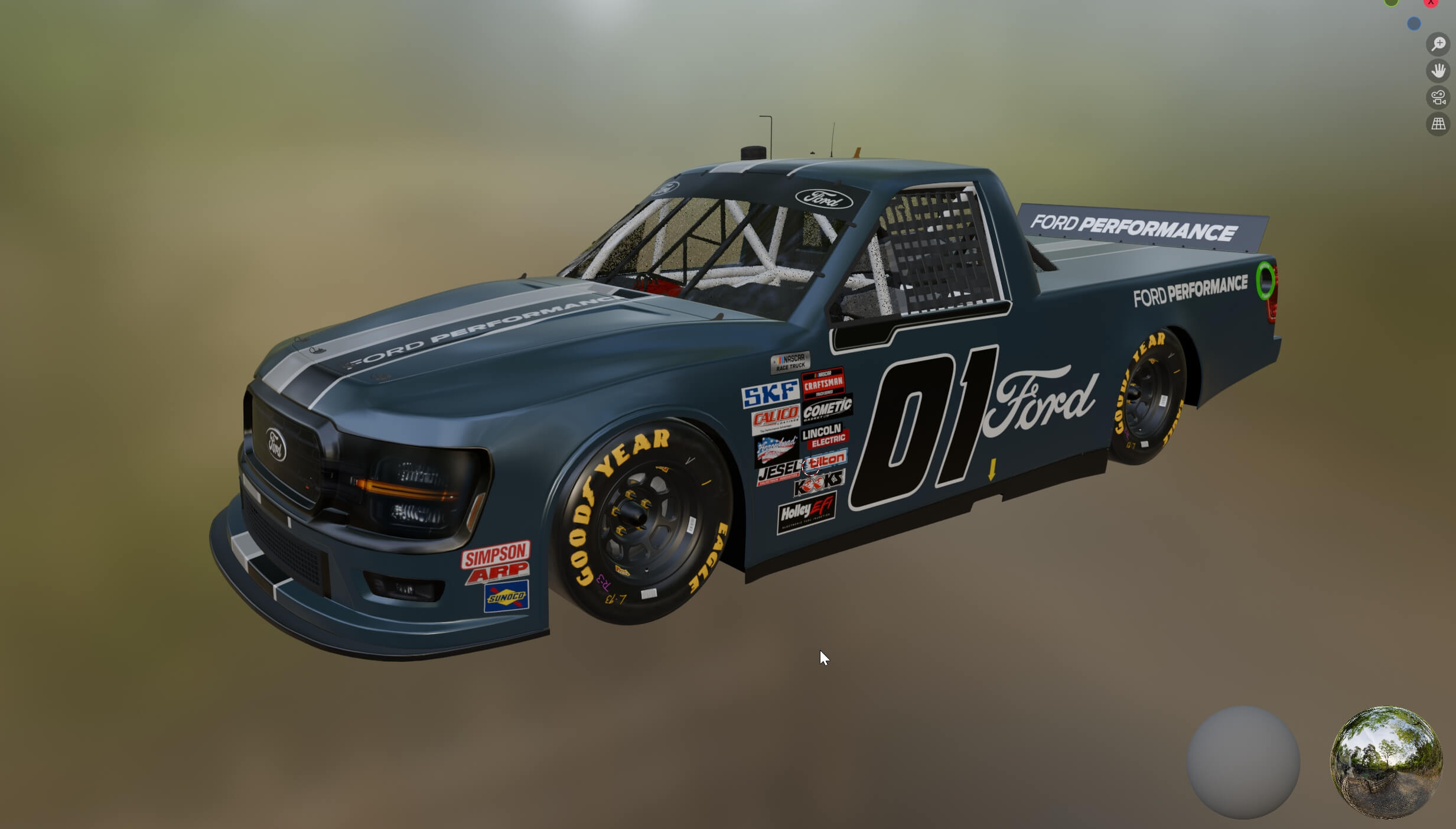 Nascar Truck F-150 2025 Template 3D Model by DSGStudio
