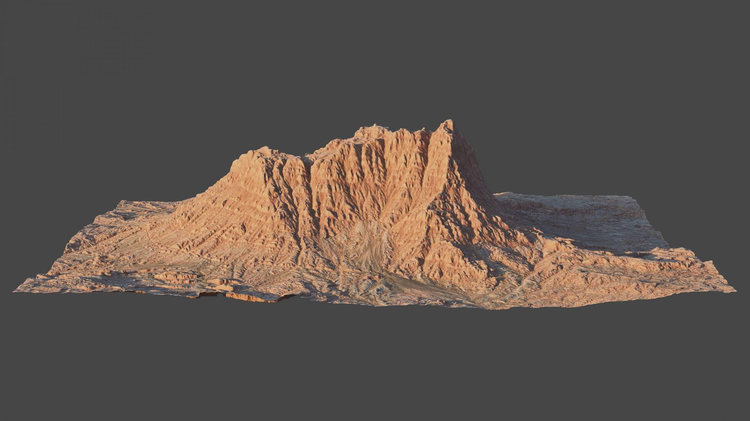 Desert Cliff - 3D Model by DSMile