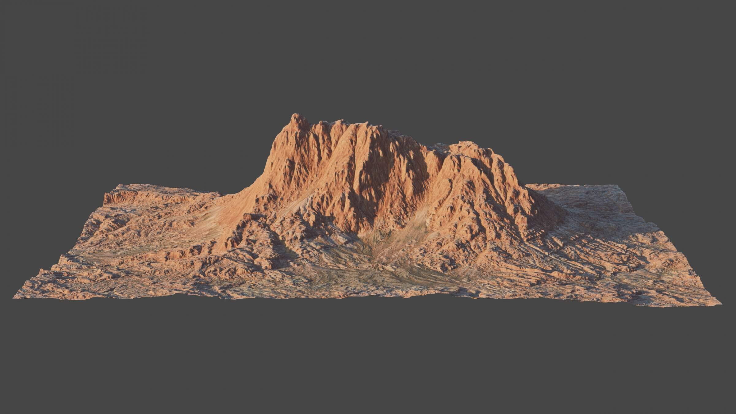 Desert Cliff - 3D Model by DSMile