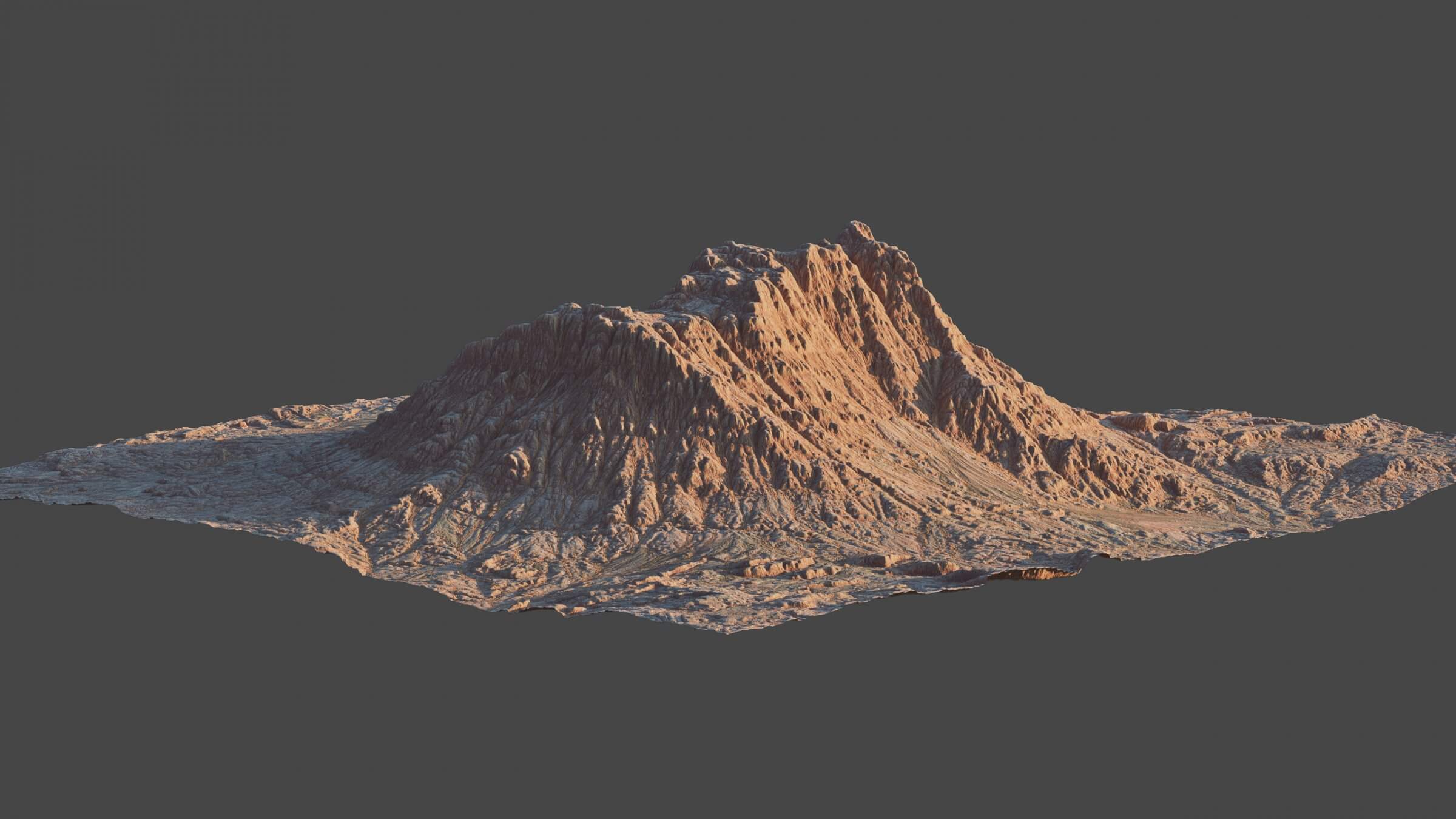 Desert Cliff - 3D Model by DSMile