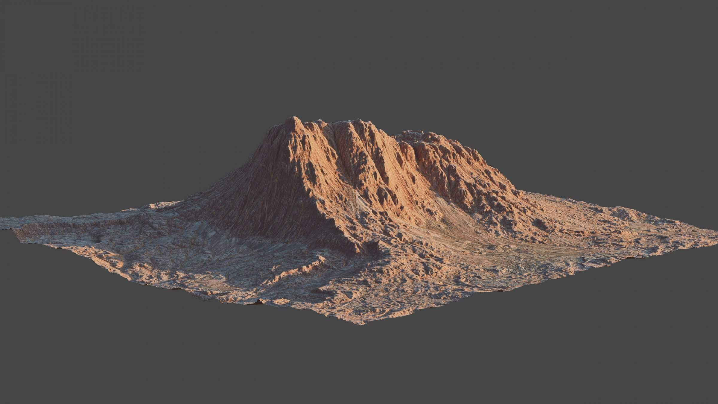 Desert Cliff - 3D Model by DSMile