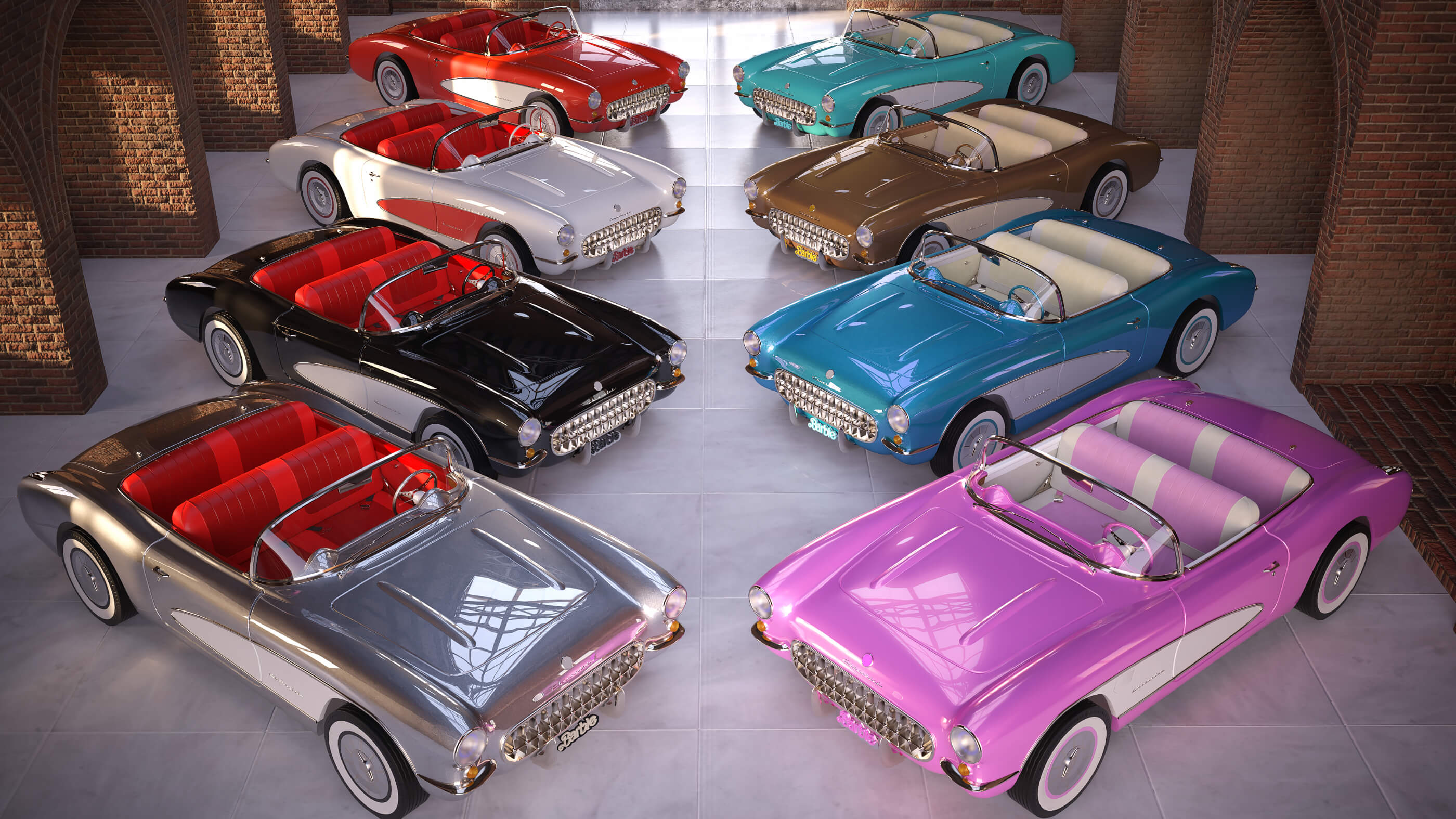 Barbie Corvette for DAZ3D - Daz Content by Dumitas