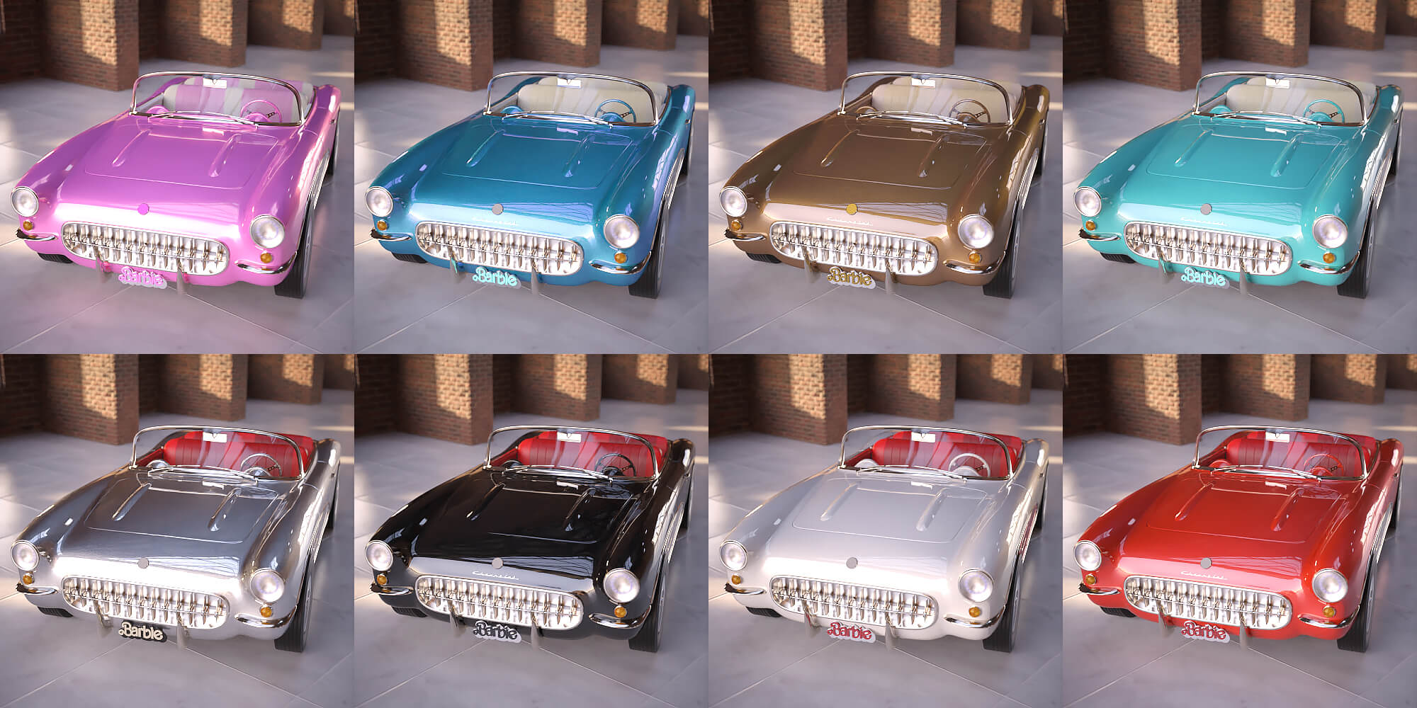 Barbie Corvette for DAZ3D - Daz Content by Dumitas