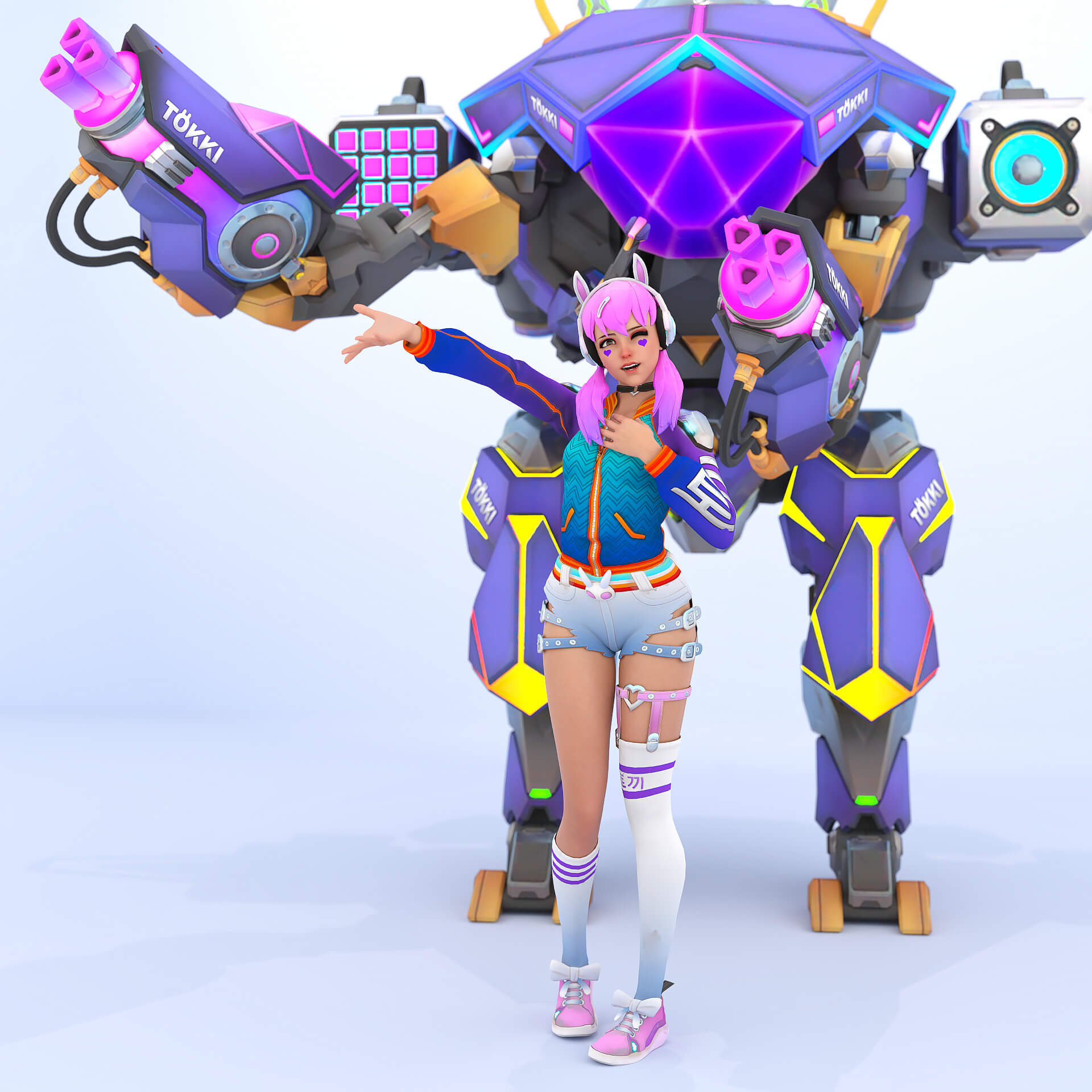 Edm for D.Va 2 and Tokki for Genesis 8 Female - Daz Content by Dumitas
