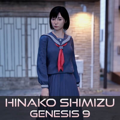 Hinako Shimizu for Genesis 9 - Daz Content by Dumitas