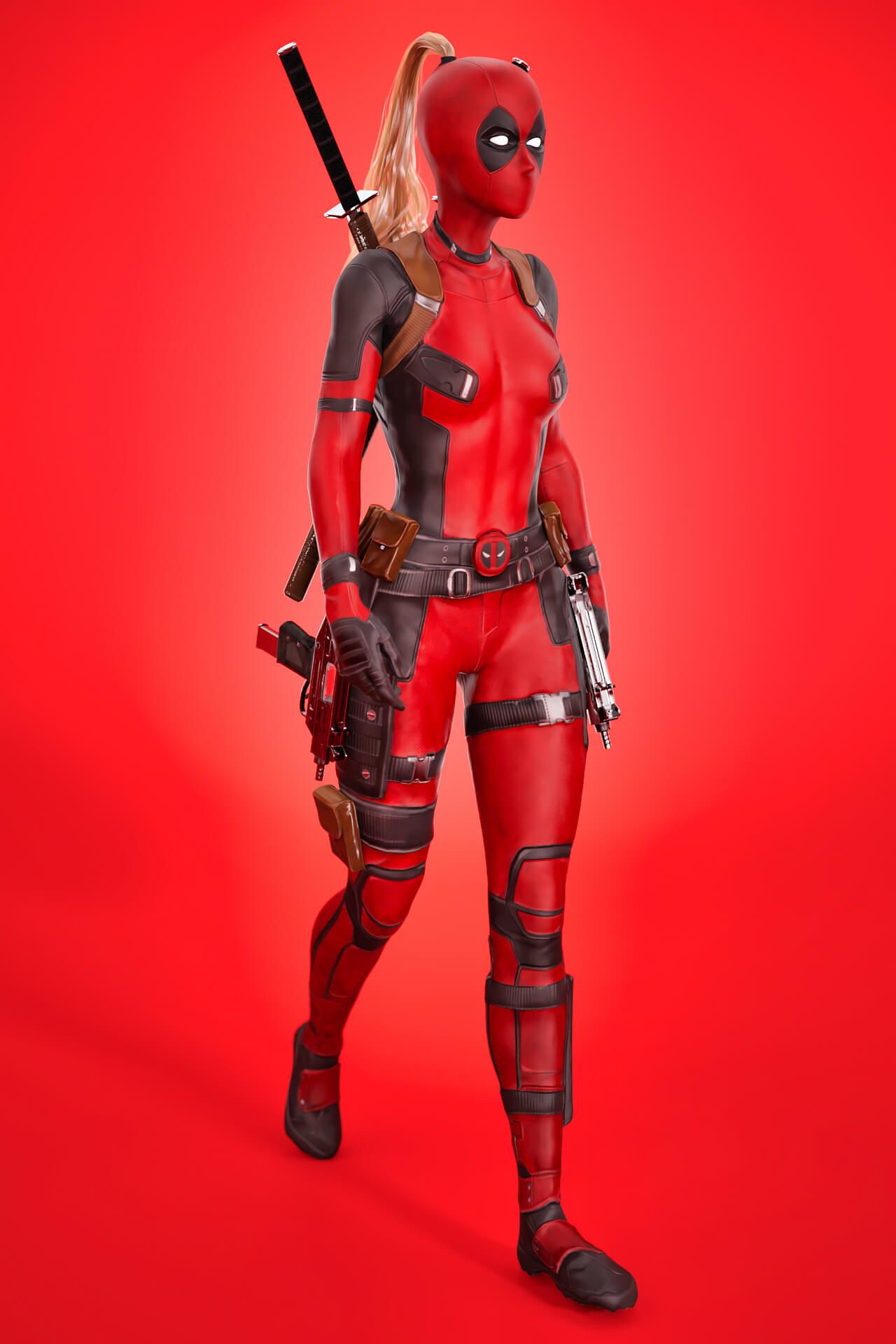 Lady Deadpool for Genesis 8 Female - Daz Content by Dumitas