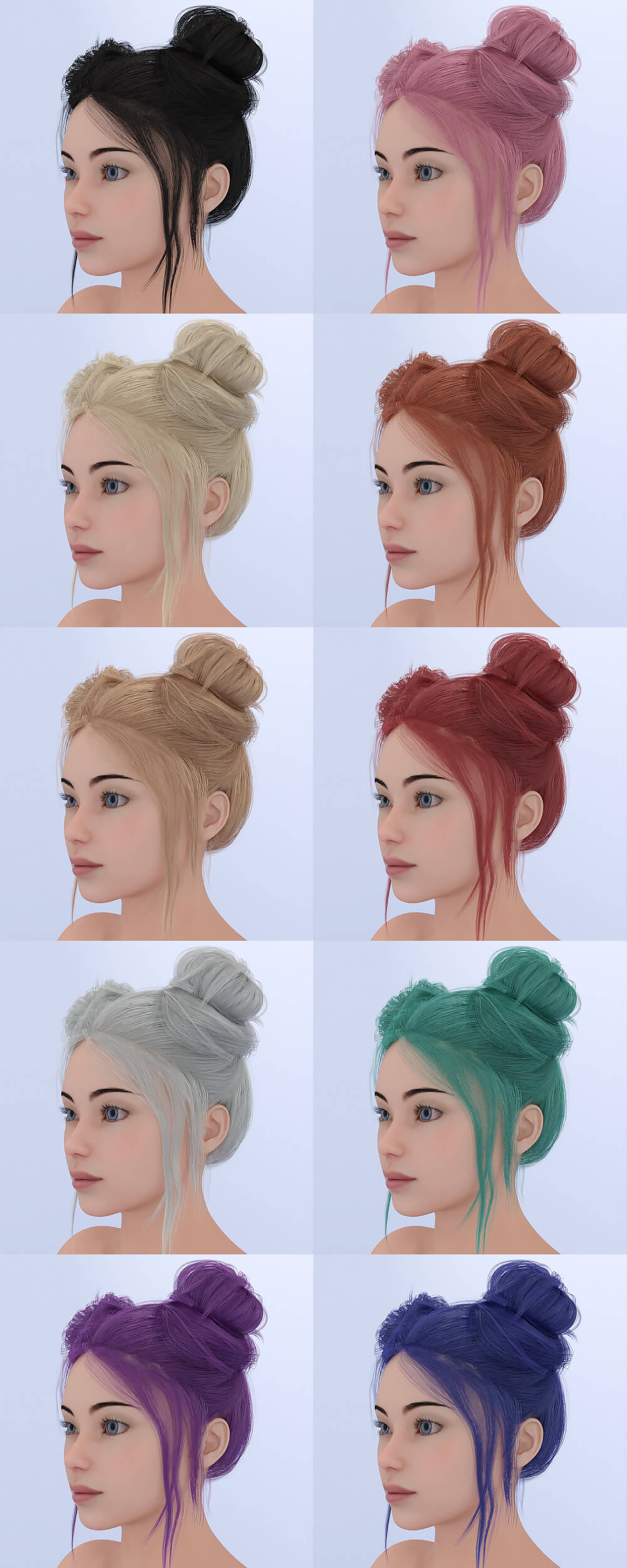 Niko and Niko Hair for Genesis 8 Female - Daz Content by Dumitas