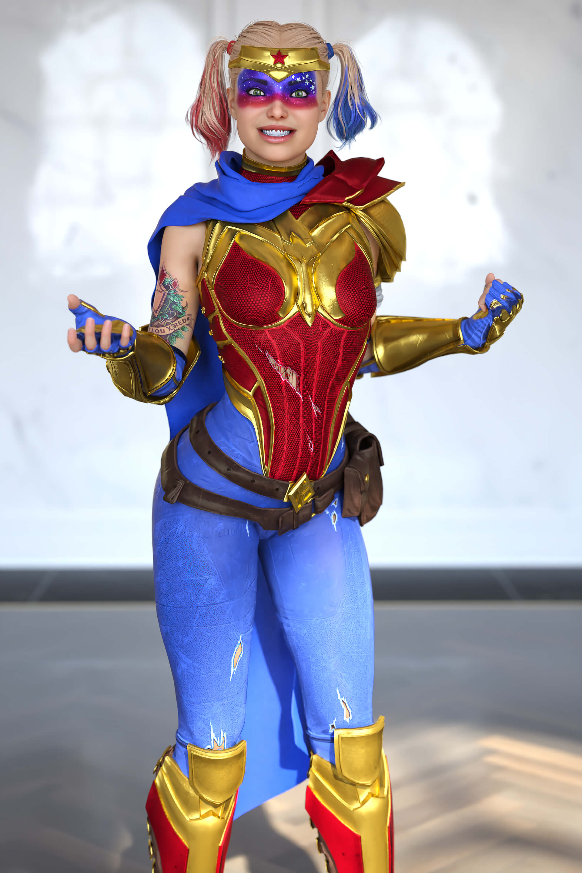 Wonder Harley Quinn for Genesis 8 Female - Daz Content by Dumitas