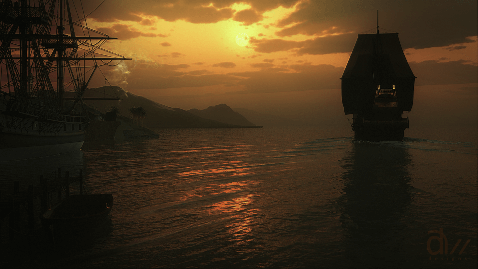 Rum run 3D Render, Digital Art by dwindt