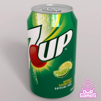 7Up - Soda Can Material Daz Content by dwrgames