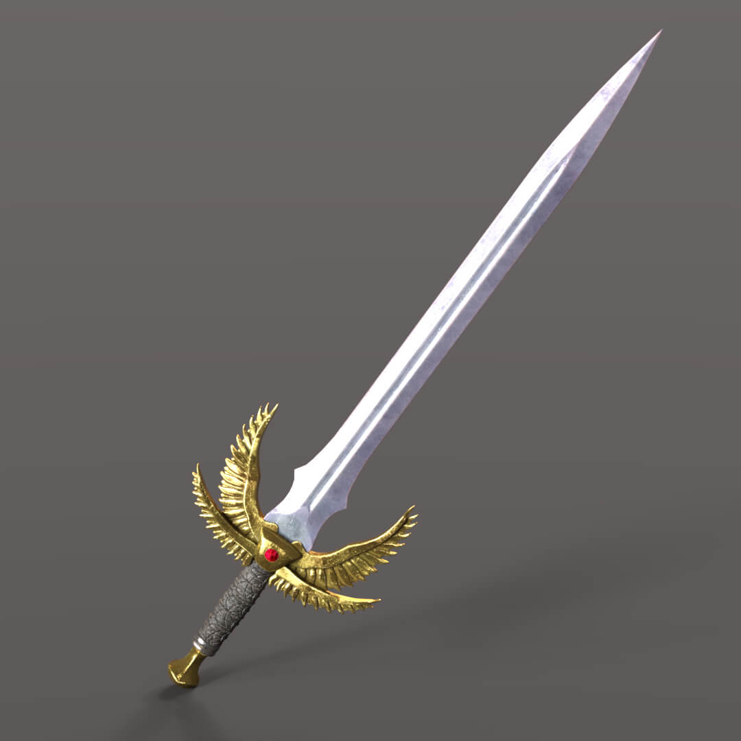 Angelic Sword - Divine & Corrupted Variants Daz Content by dwrgames