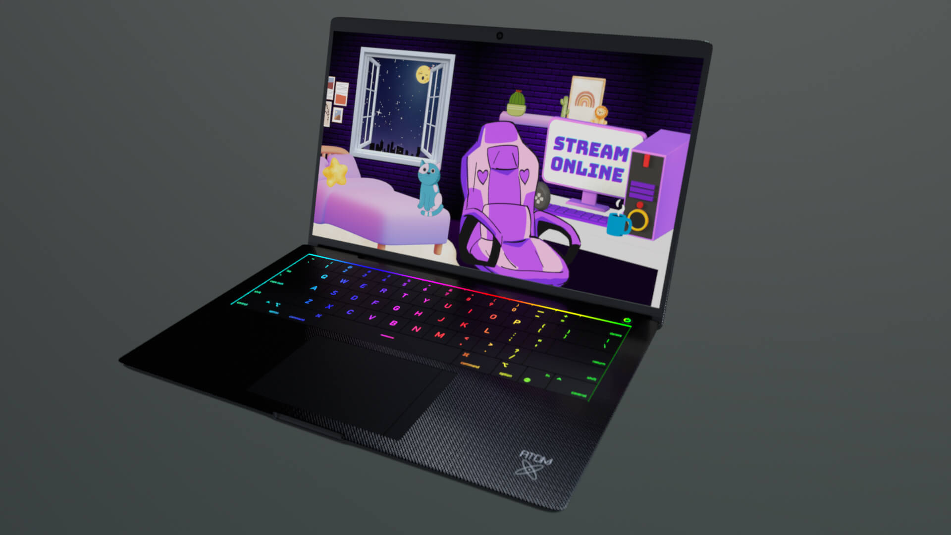 Atom X12 Laptop - Daz Content by dwrgames
