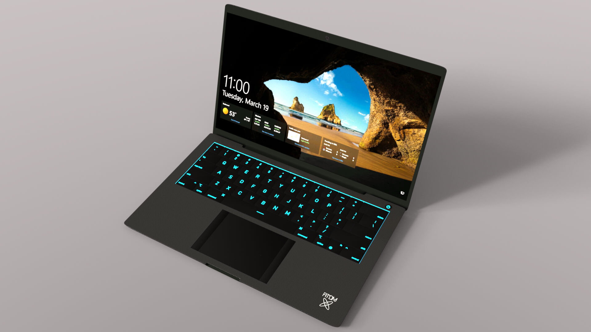 Atom X12 Laptop - Daz Content by dwrgames