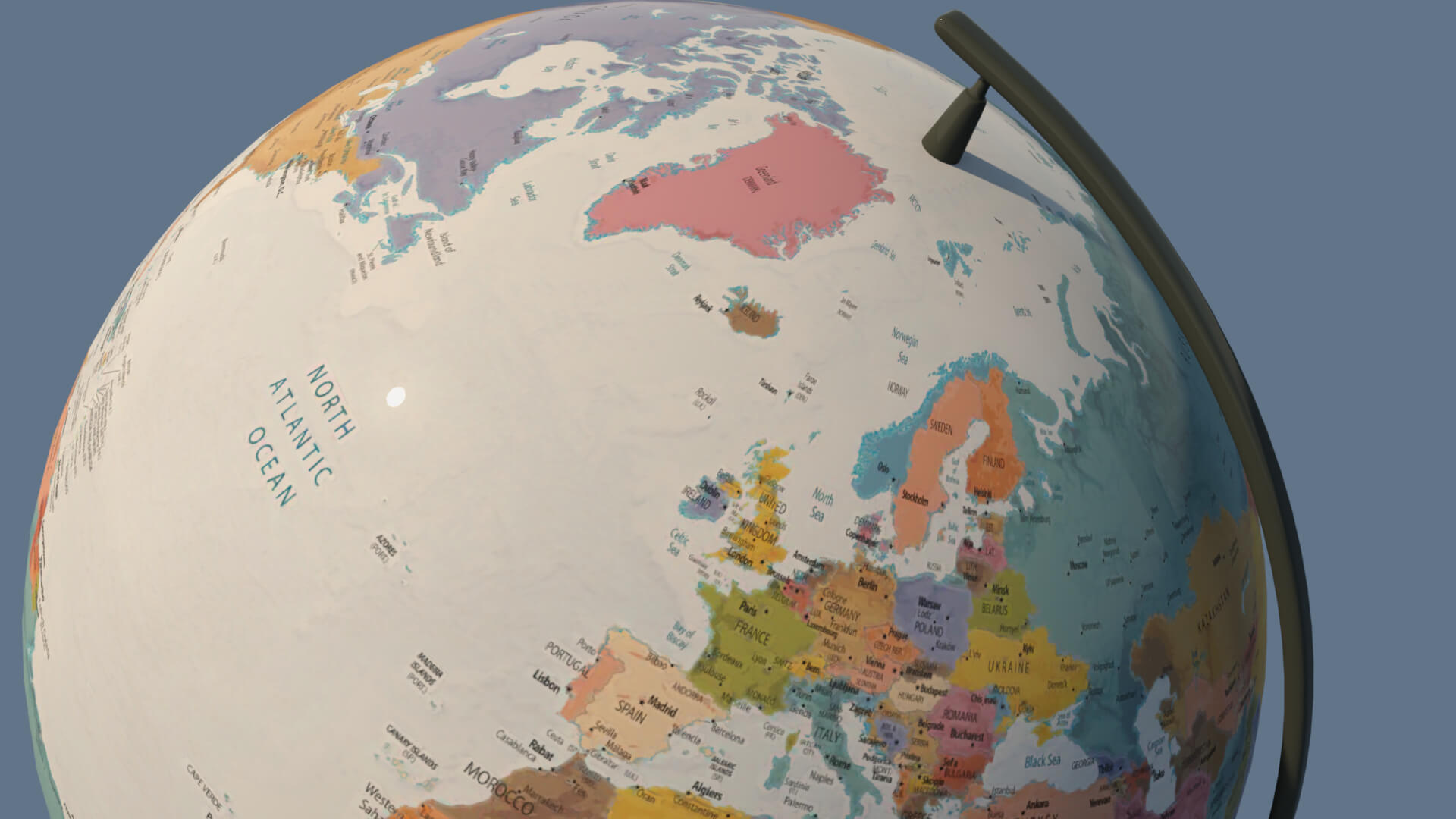 Desk Globe World Map - Daz Content by dwrgames