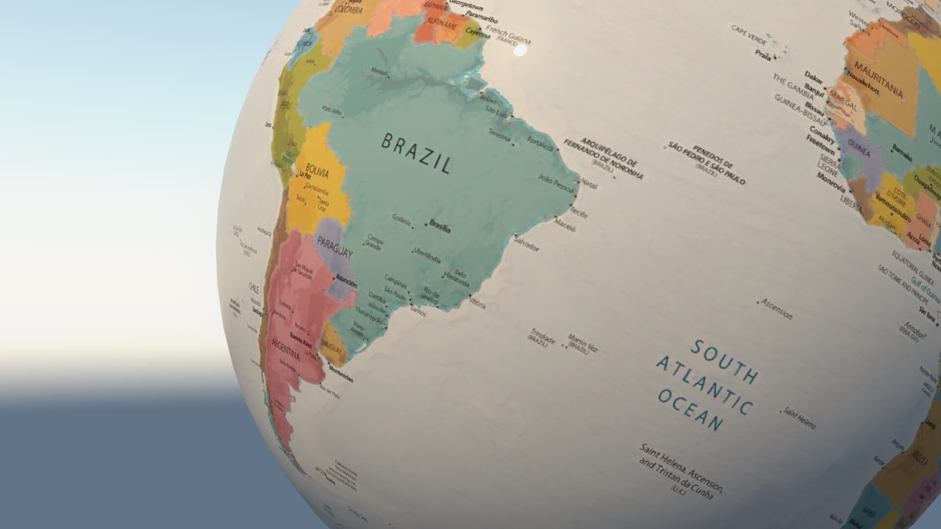 Desk Globe World Map - Daz Content by dwrgames