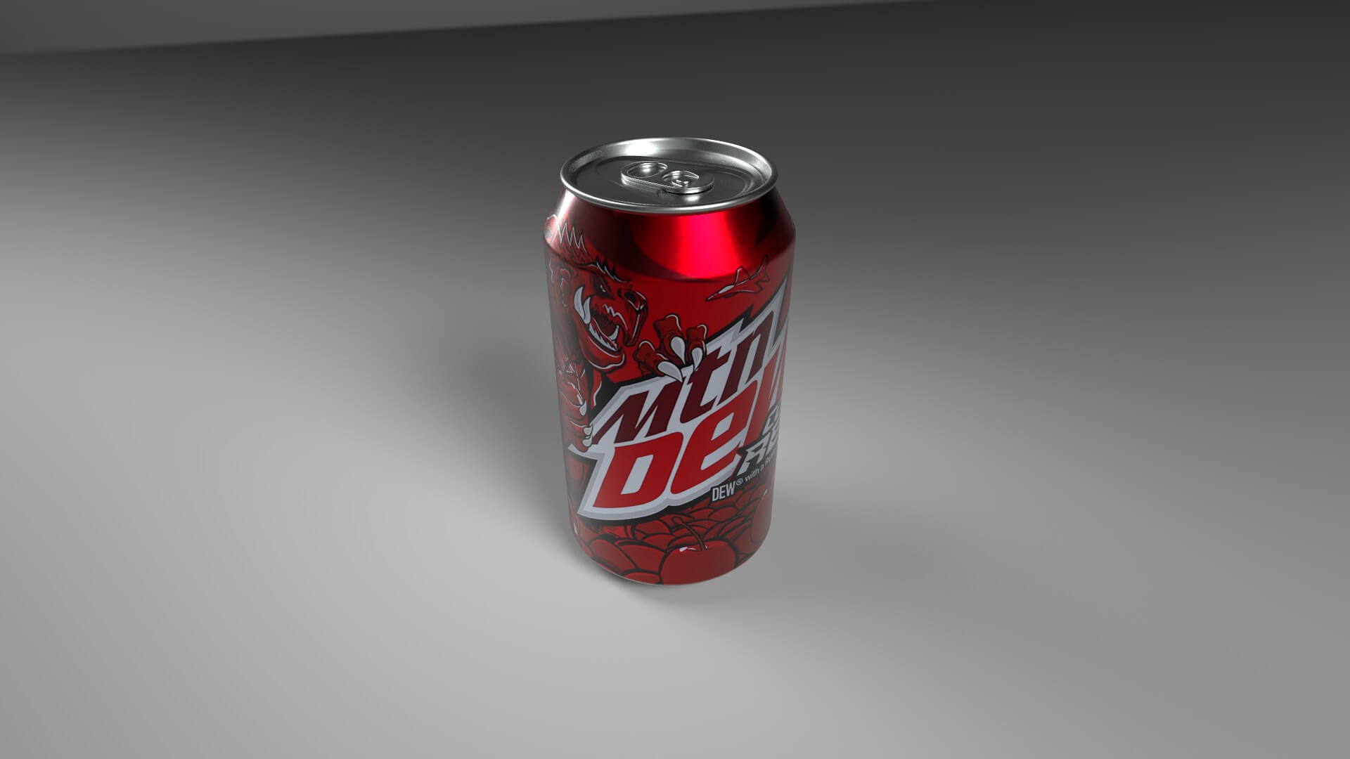 Mountain Dew Code Red - Soda Can Material Daz Content by dwrgames