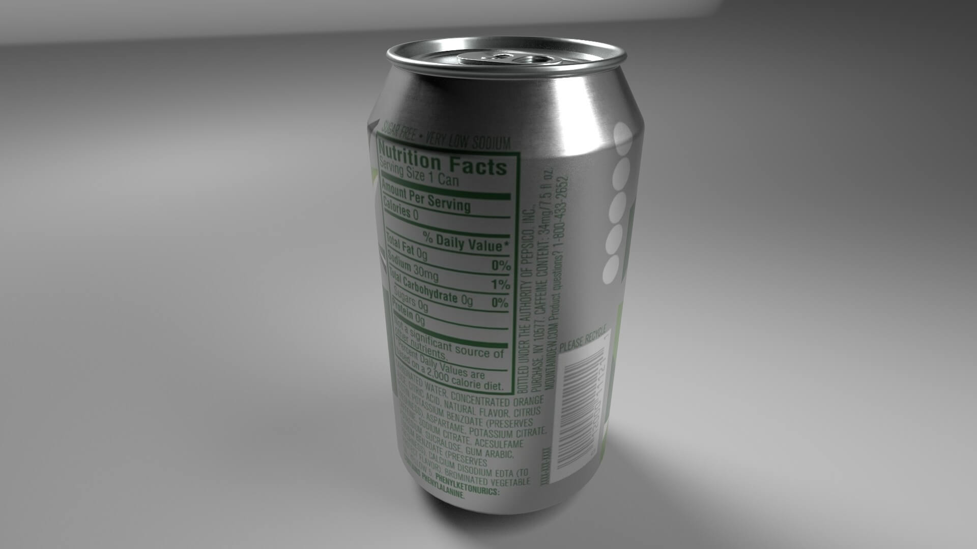 Mountain Dew (Regular and Diet) - Soda Can Material Daz Content by dwrgames