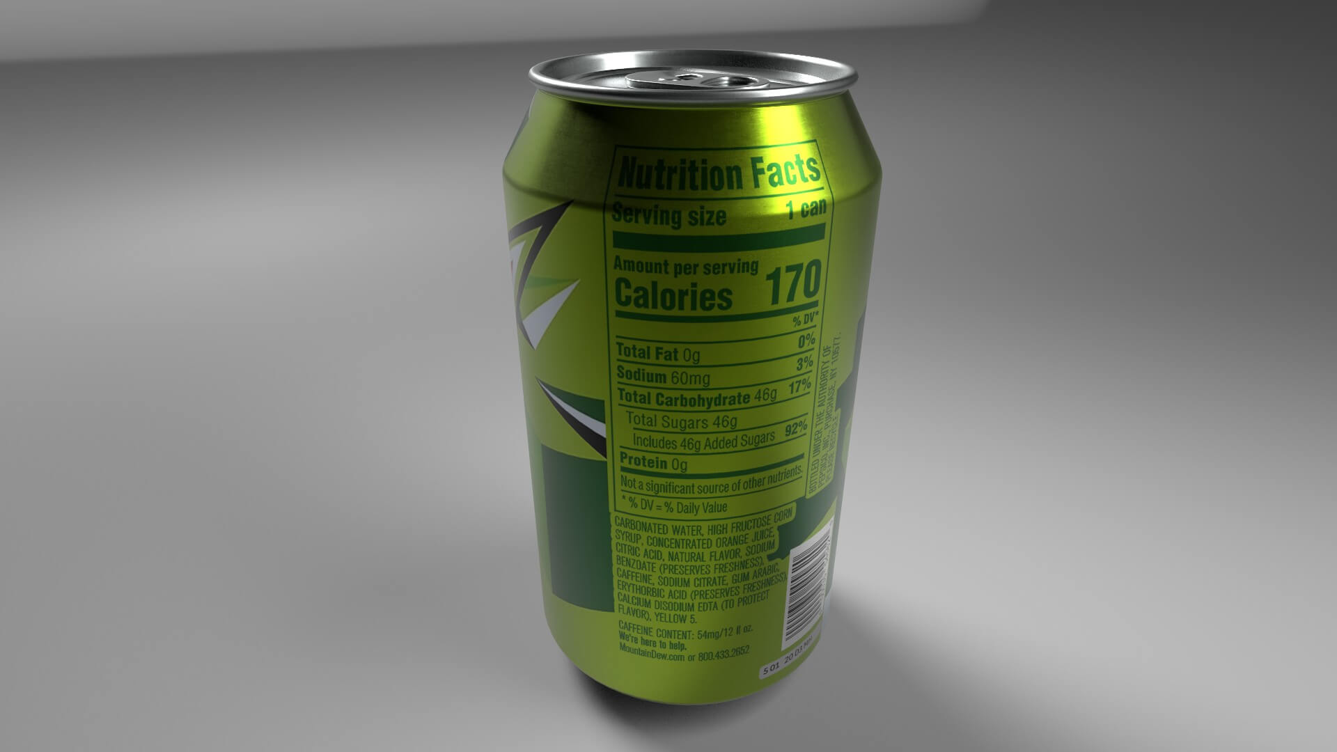 Mountain Dew (Regular and Diet) - Soda Can Material Daz Content by dwrgames