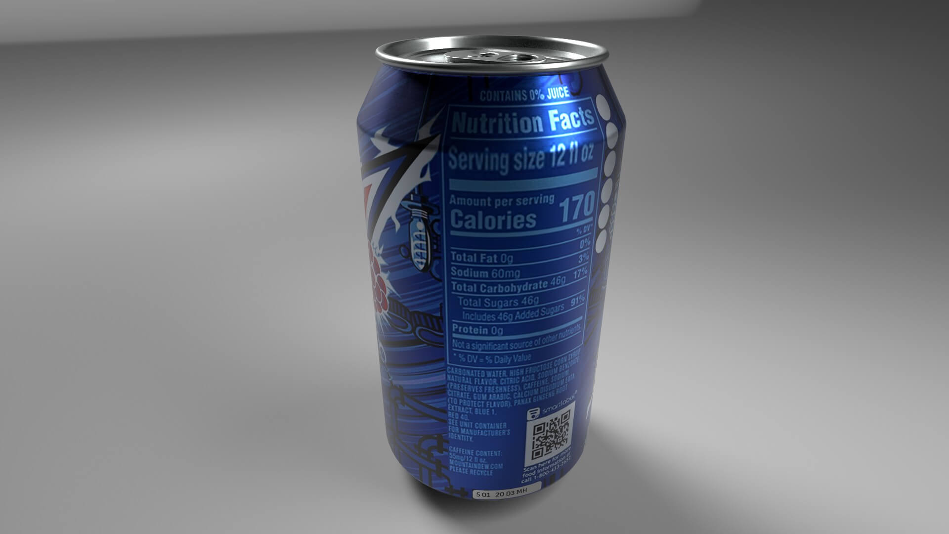 Mountain Dew Voltage - Soda Can Material Daz Content by dwrgames
