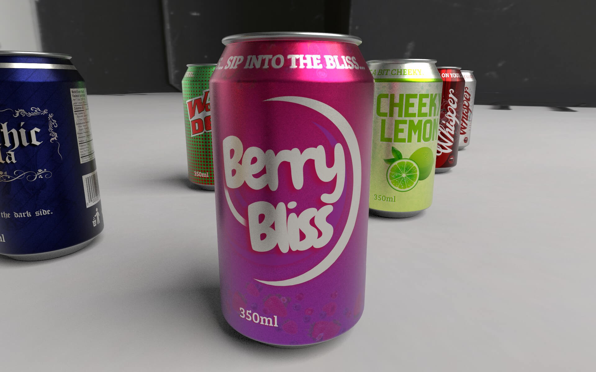 Soda Can Collection - 10 Flavors Daz Content by dwrgames