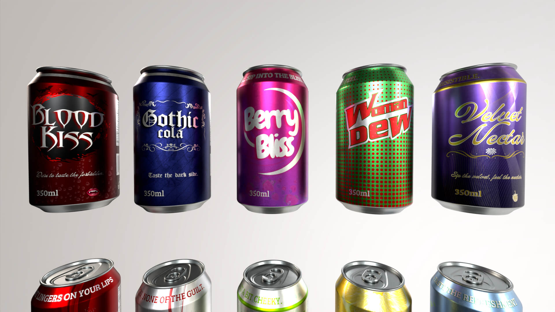 Soda Can Collection - 10 Flavors Daz Content by dwrgames