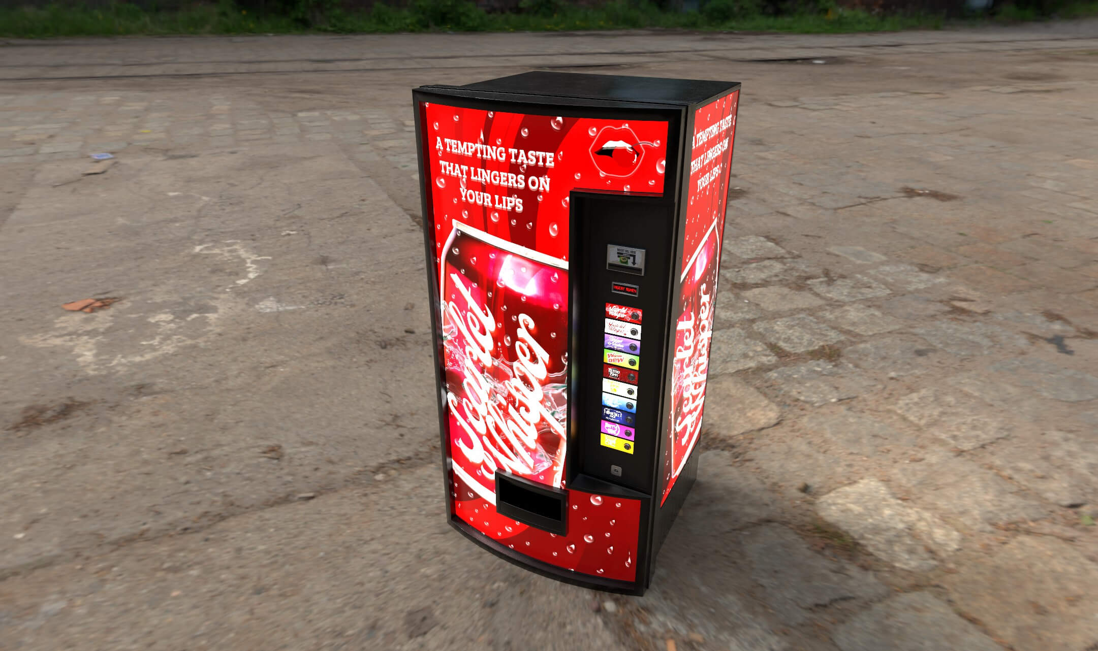 Naughty Fruits Soda Vending Machine - Daz Content by dwrgames