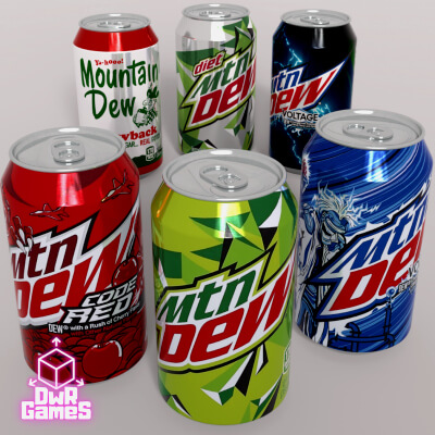 Mountain Dew Soda Can Pack Collection by dwrgames