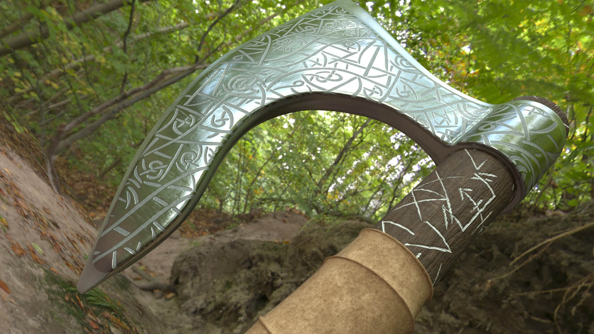 Viking Rune Ax (DAZ Version) - Daz Content by dwrgames
