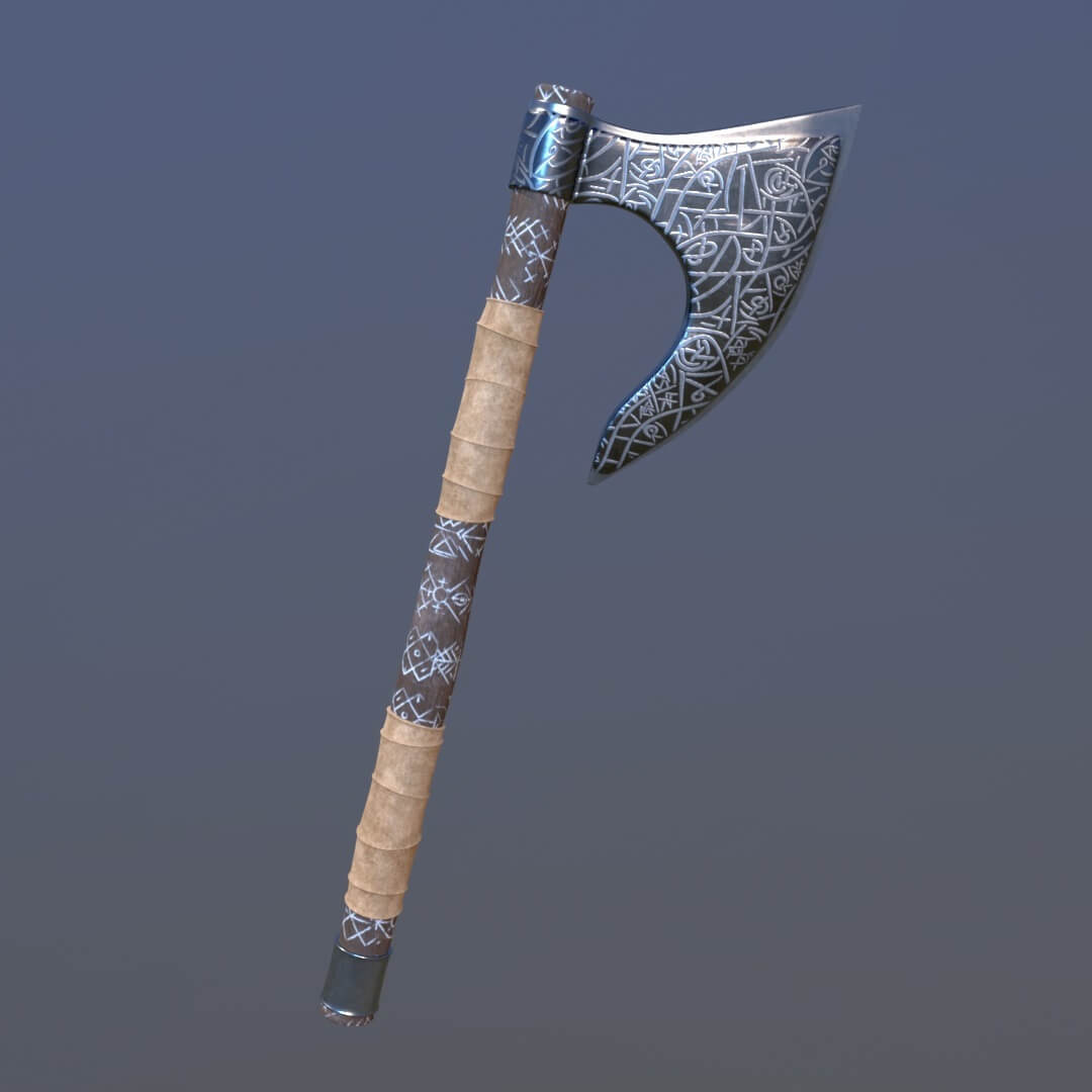 Viking Rune Ax - Daz Content by dwrgames