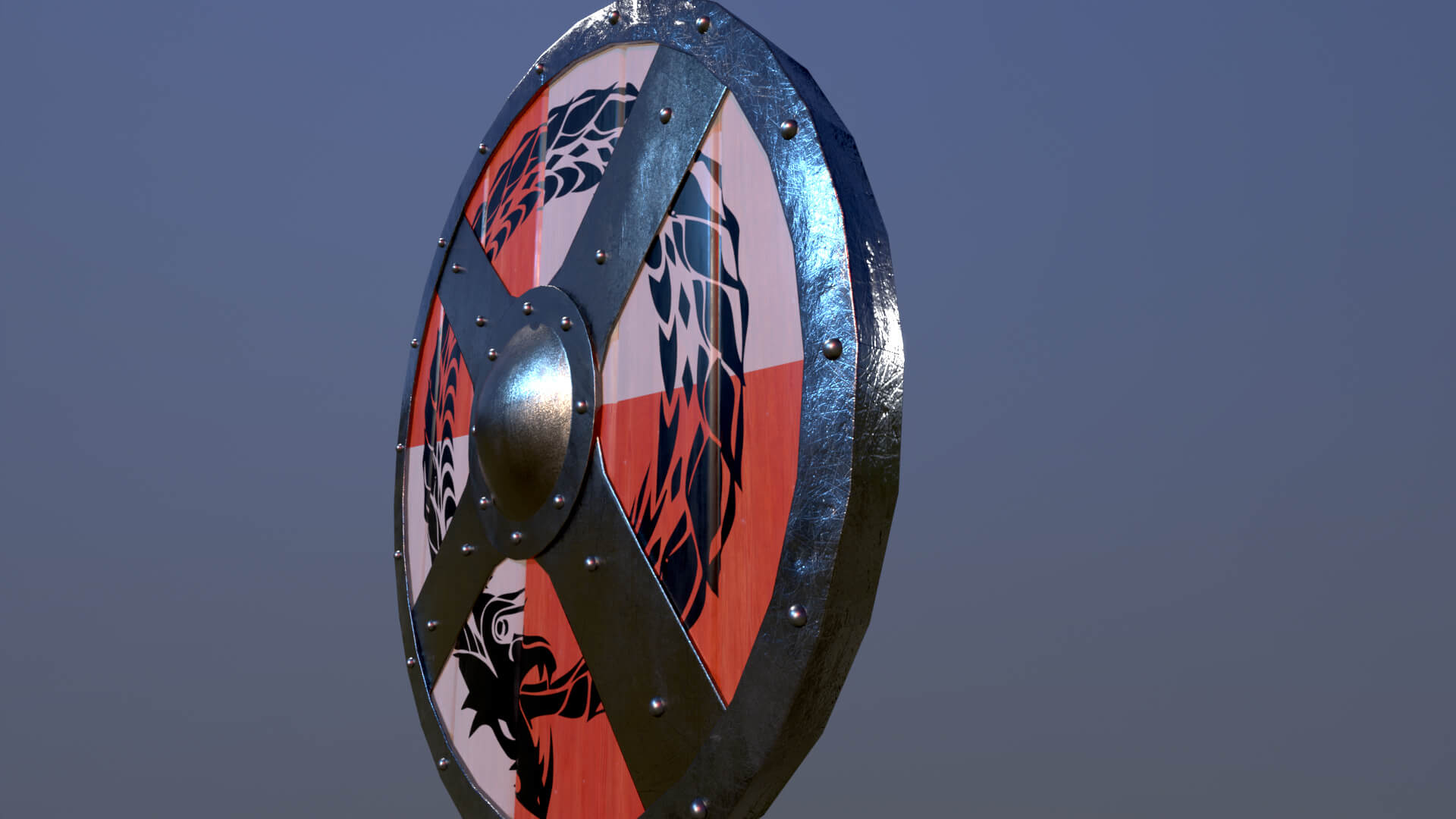 Viking Shield 2 - Free 3D Model by dwrgames