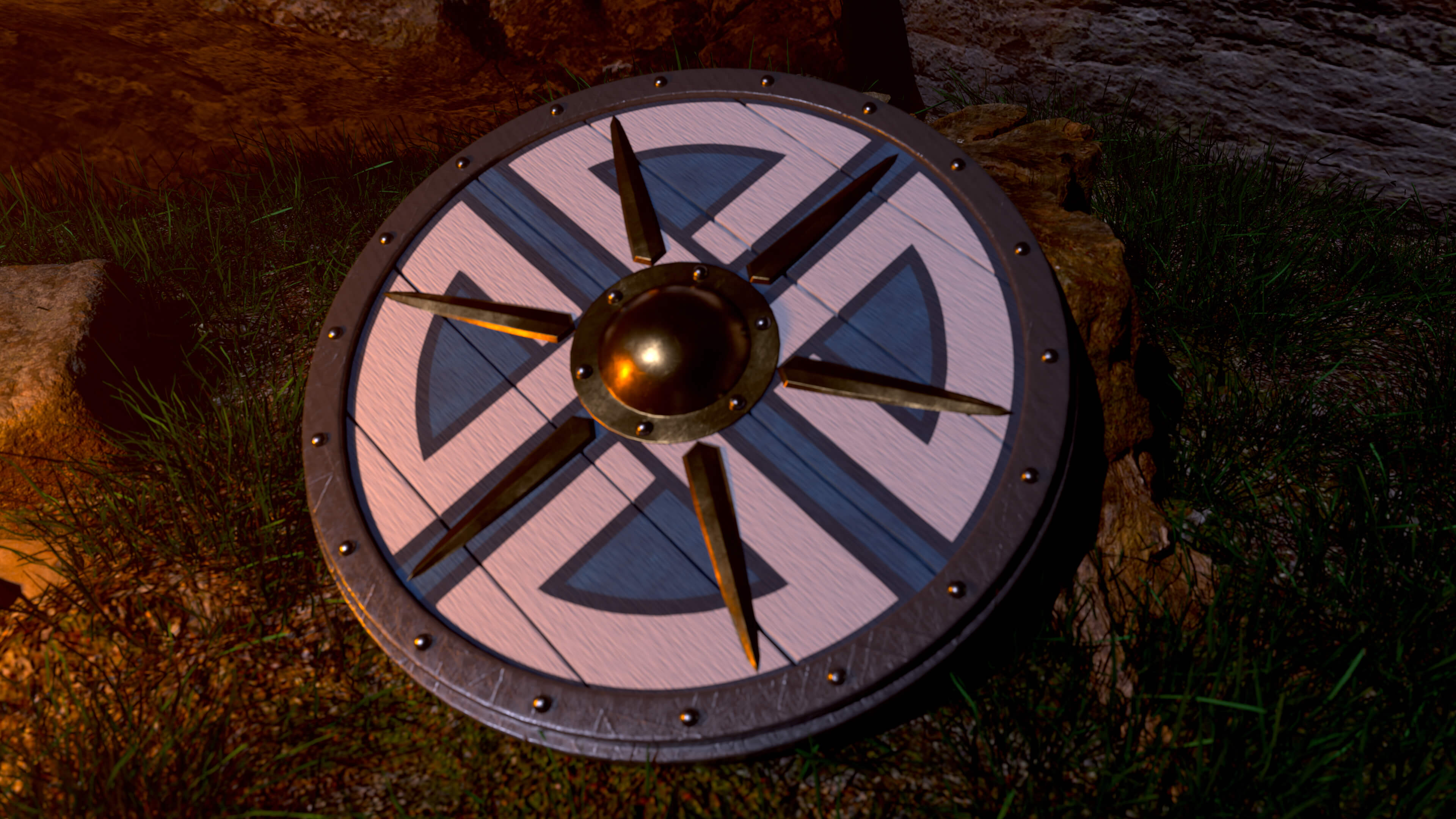 Viking Shield - Free 3D Model by dwrgames