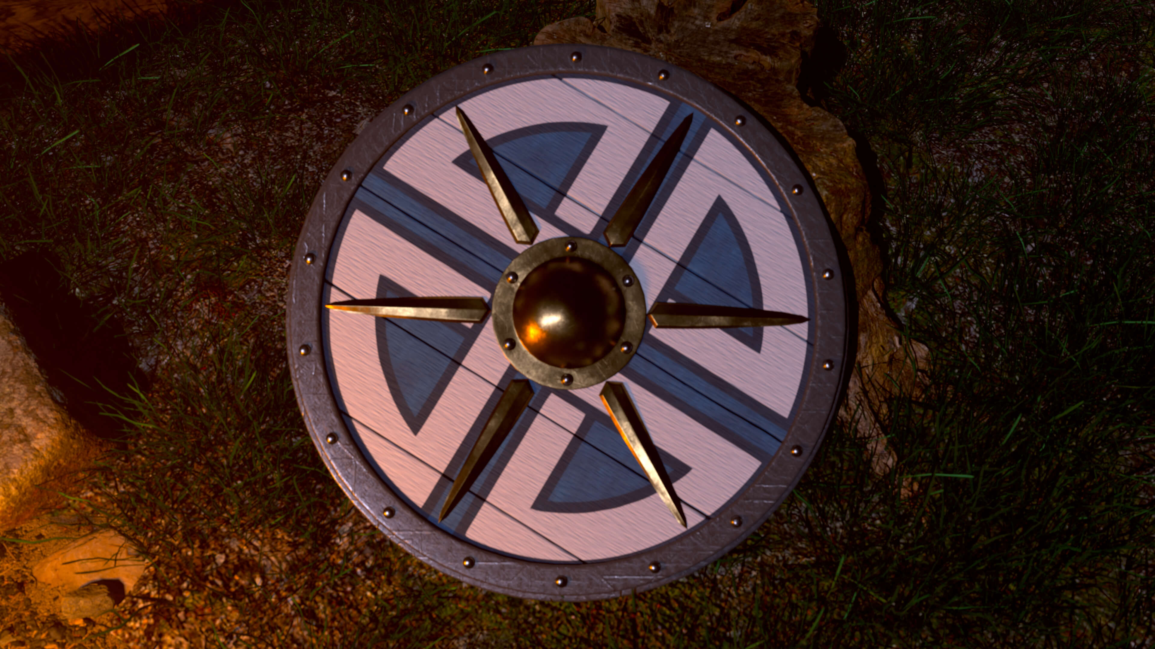 Viking Shield - Free 3D Model by dwrgames