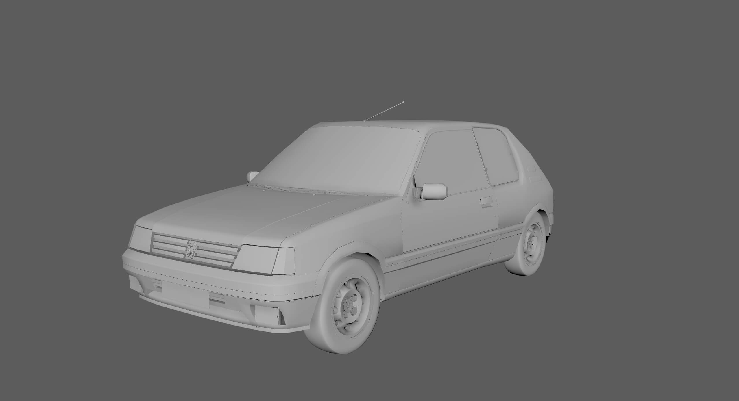 Peugeot 205 GTI - 3D Model by dylannj