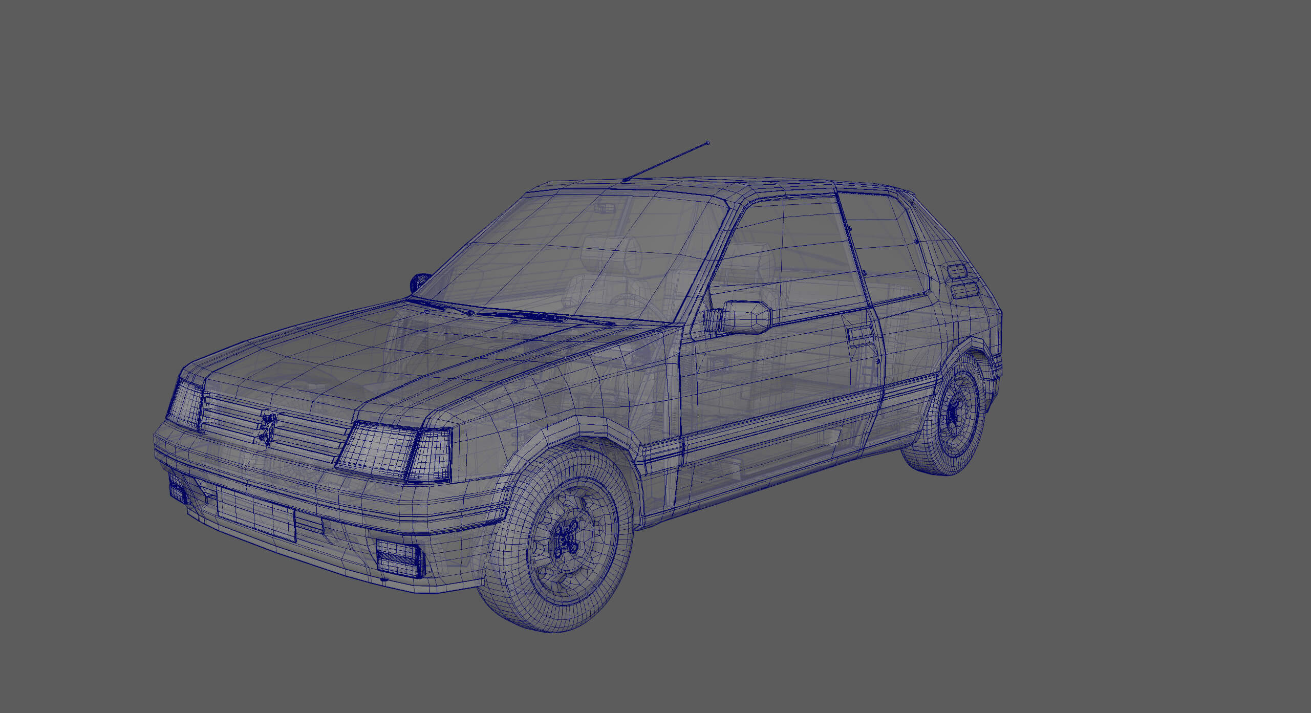 Peugeot 205 GTI - 3D Model by dylannj