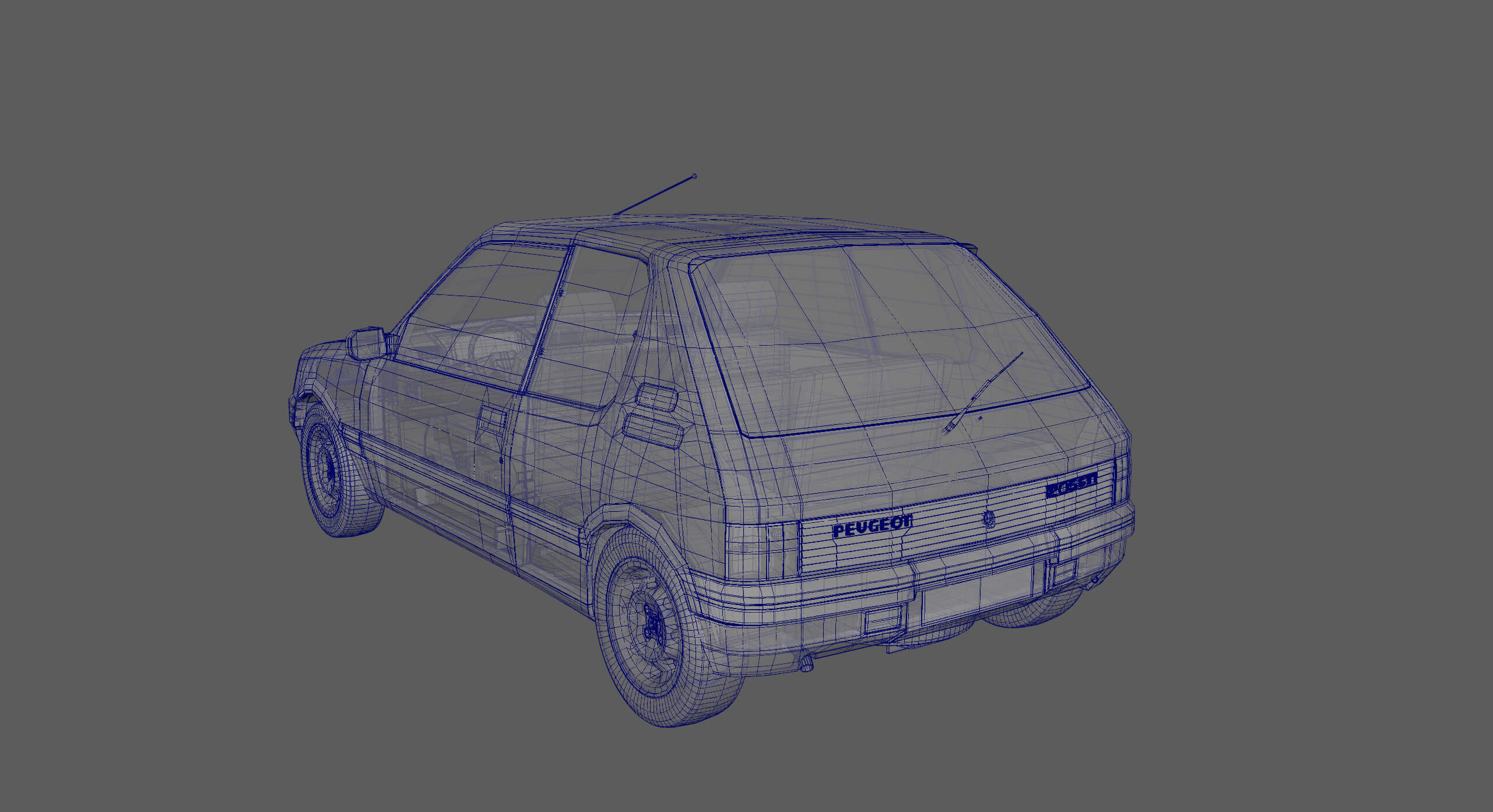 Peugeot 205 GTI - 3D Model by dylannj