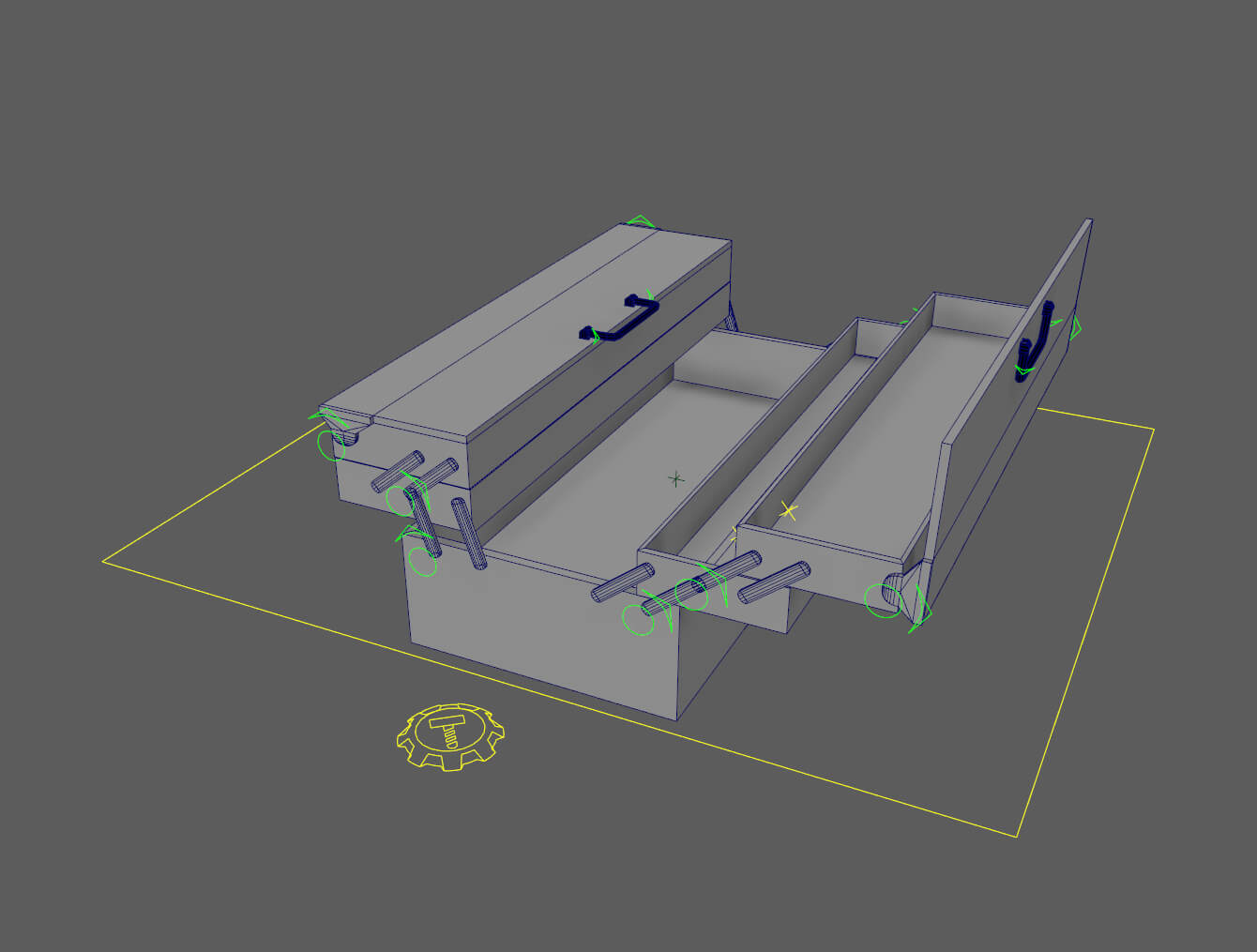 Toolbox Rigged Low Poly - 3D Model by dylannj
