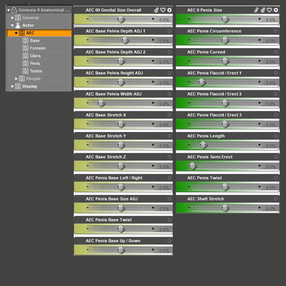 Anatomical Elements Controls Bundle by E3D