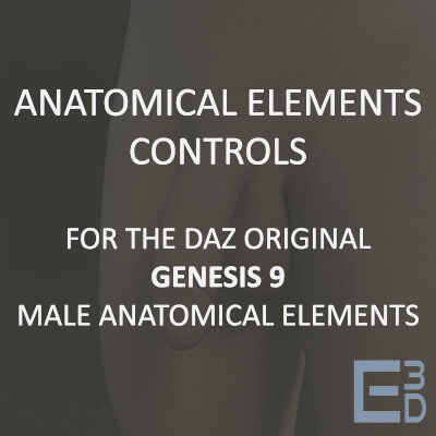 Anatomical Elements Controls for Genesis 9 AE - Daz Content by E3D