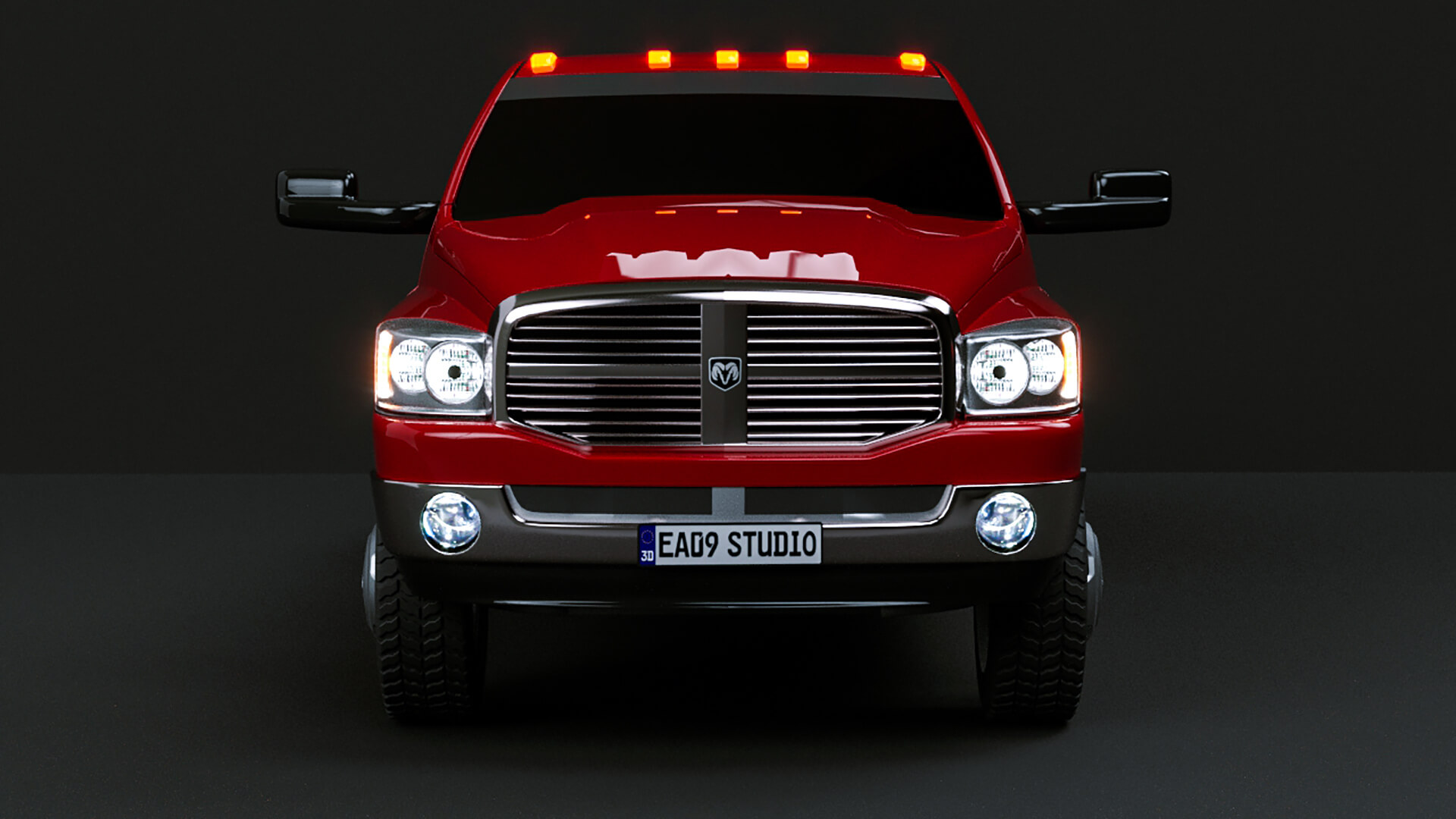 2005 Dodge Ram 3500 - 3D Model by EA09studio