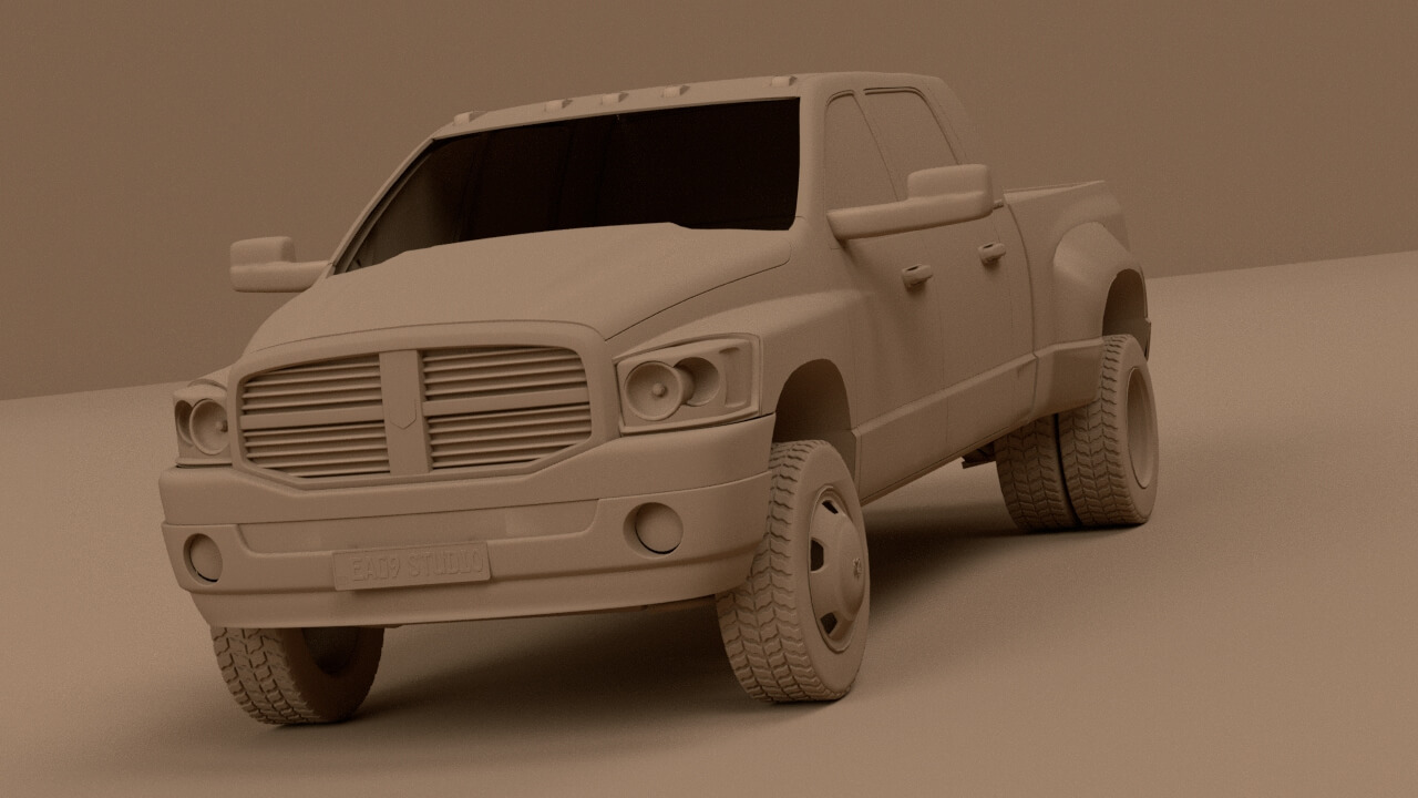 2005 Dodge Ram 3500 - 3D Model by EA09studio