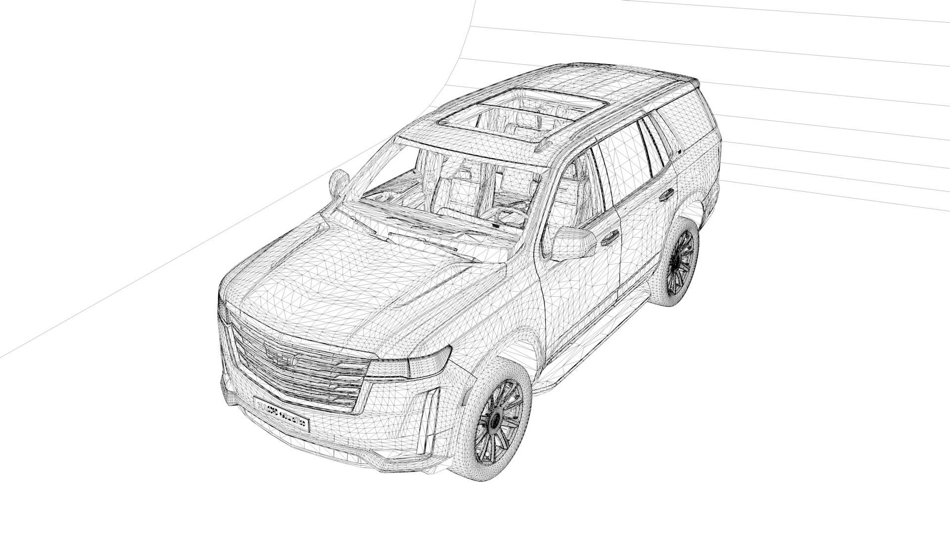 2021 Cadillac Escalade - 3D Model by EA09studio