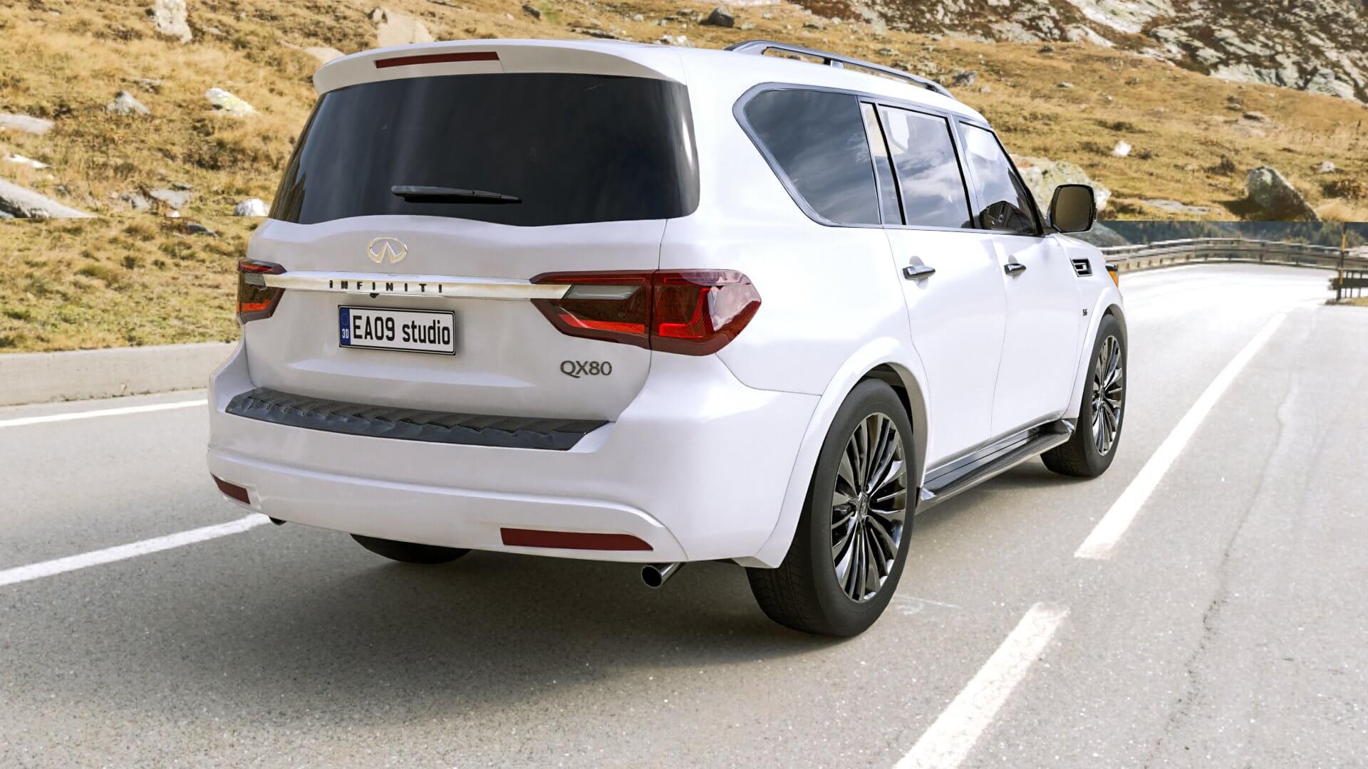 2021 Infiniti QX80 - 3D Model by EA09studio